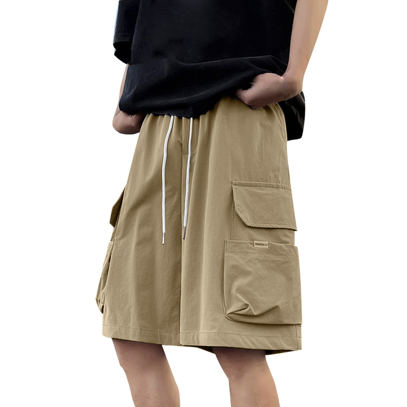Athletic Shorts for Men Summer Cargo Multi Pocket Sports Casual Bermuda ...