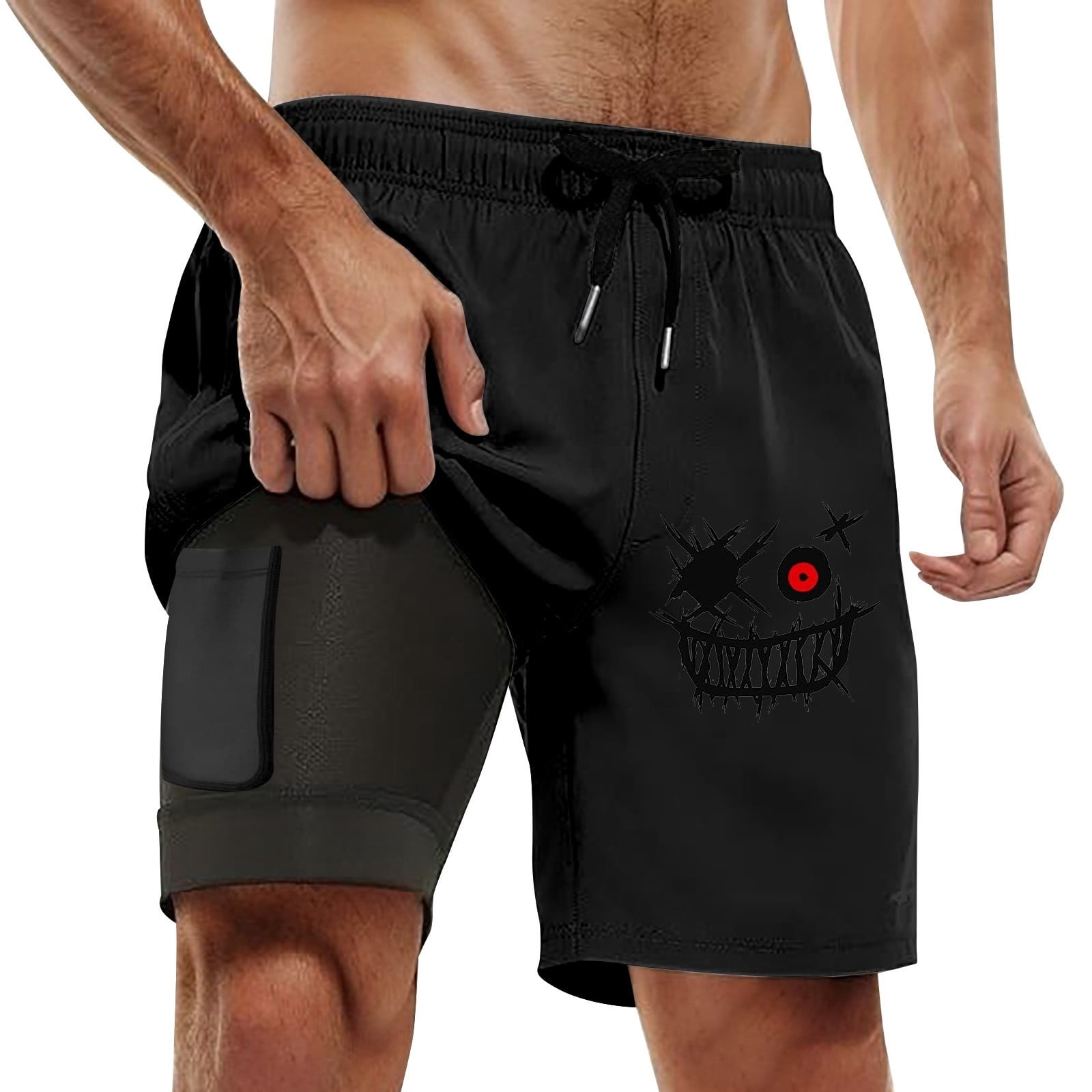 Athletic Shorts for Men Swim Trunks Compresssion Liner Board Shorts ...