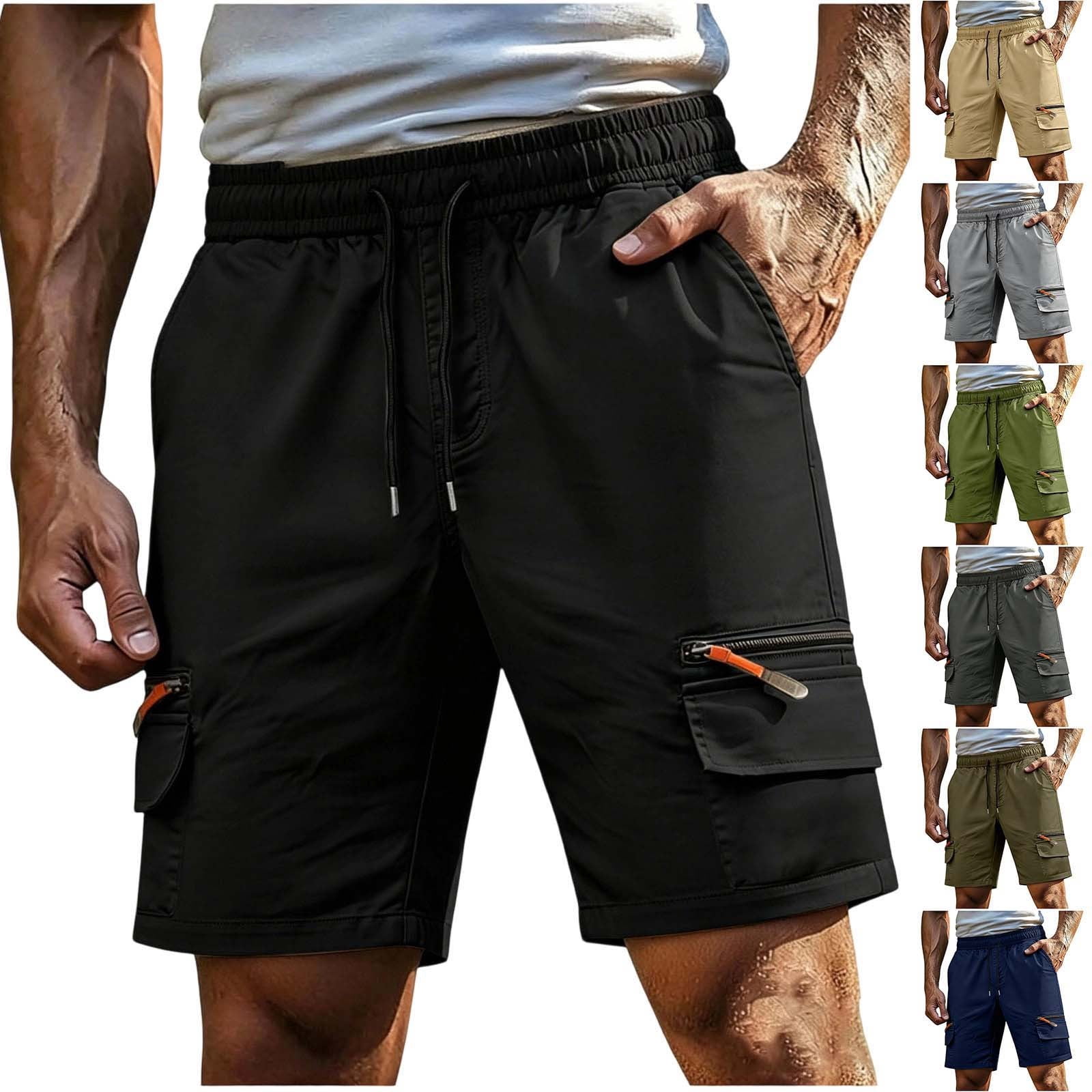 Athletic Shorts for Men With Pockets Men's Workwear Pants Functional ...