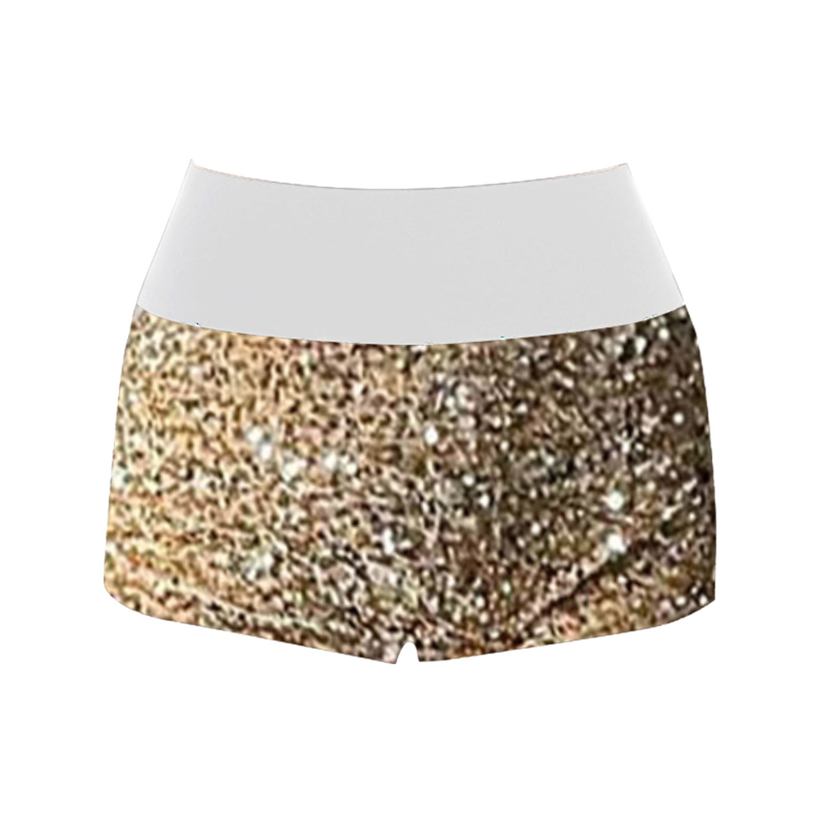 Athletic Shorts for Women Bar Party High Waisted Slim Fashion Sequin ...