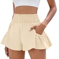 Athletic Shorts for Women High Waisted Running Workout Shorts with ...