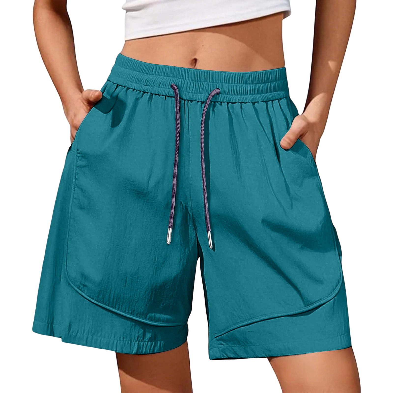 Athletic Shorts for Womens Running Pants Workout Gym Training Shorts ...
