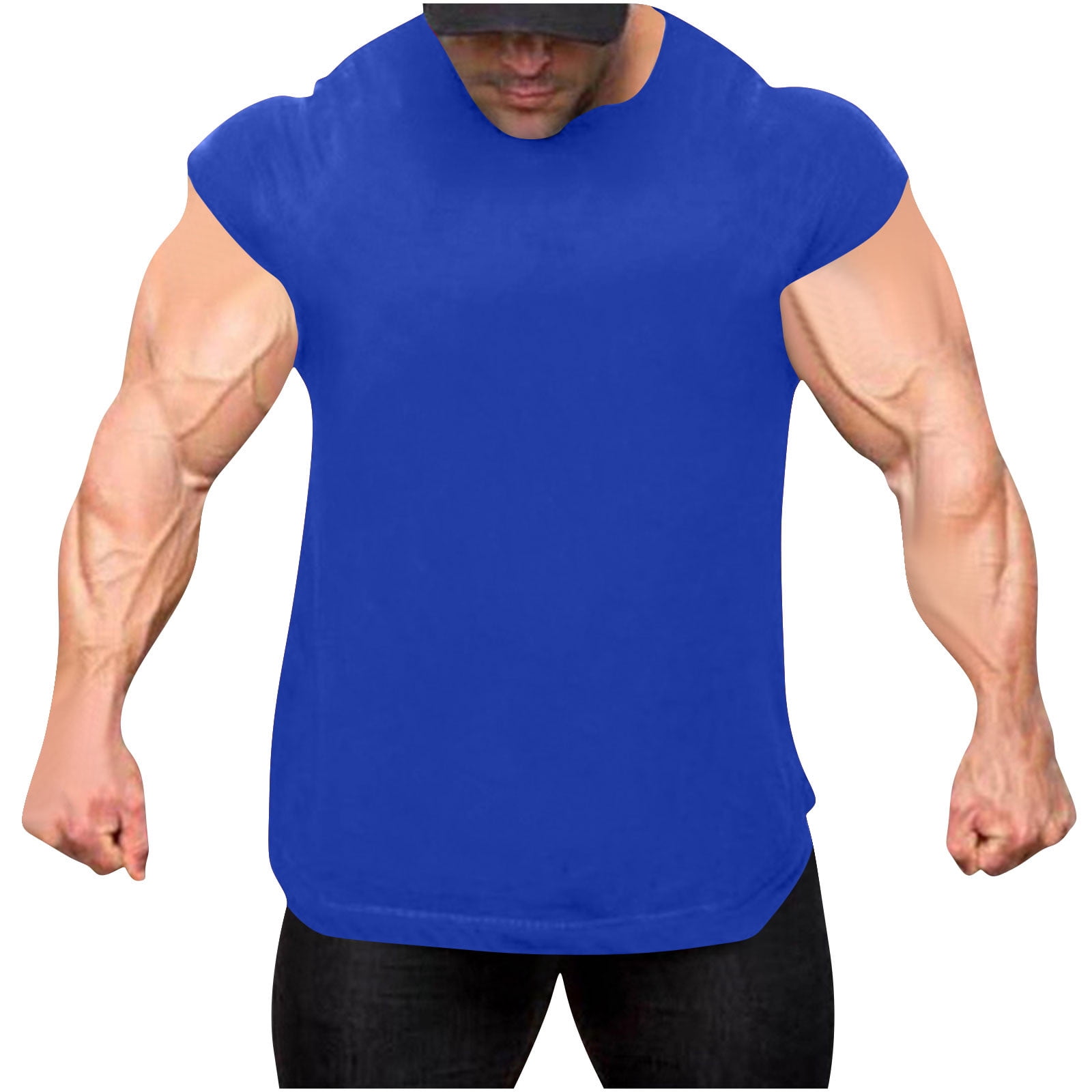 Athletic Sleeveless Shirts For Mens Put On Stretch Ultra Soft Tank Tops ...