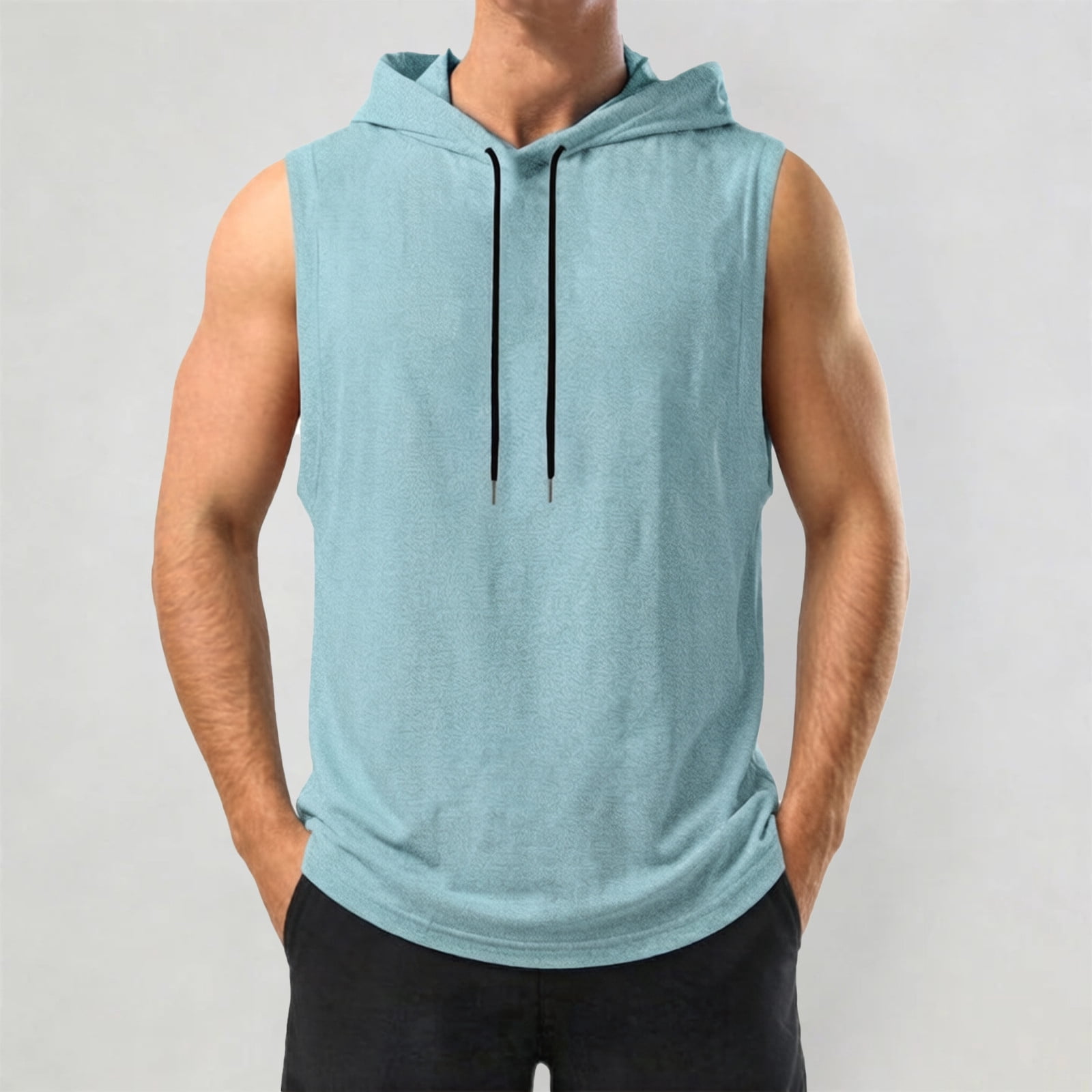 Athletic Sleeveless Tank Top for Men Workout Muscle Shirt Gym Running ...