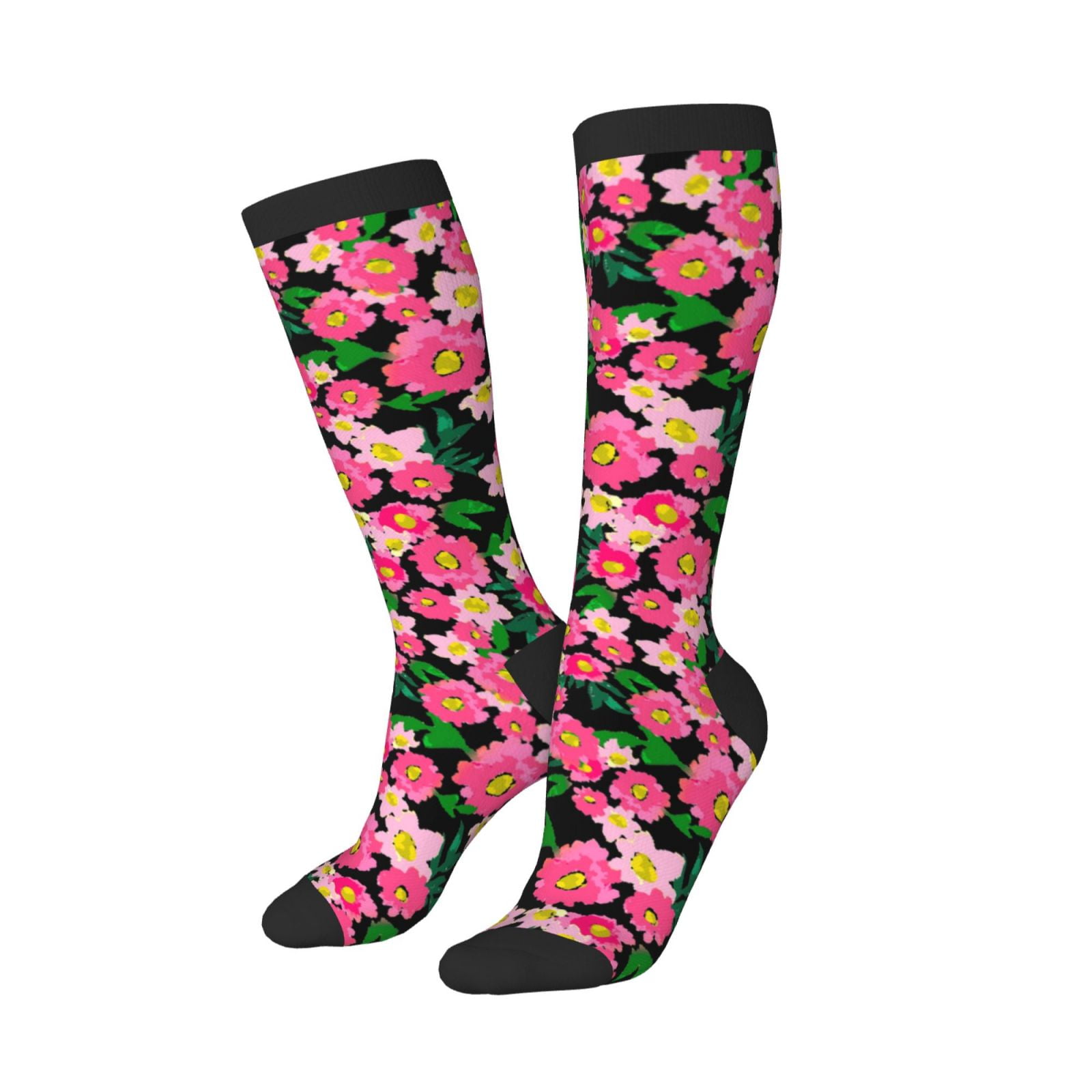 Athletic Socks Men Women - Blooming Meadow Knee High Socks, Calf Tube ...