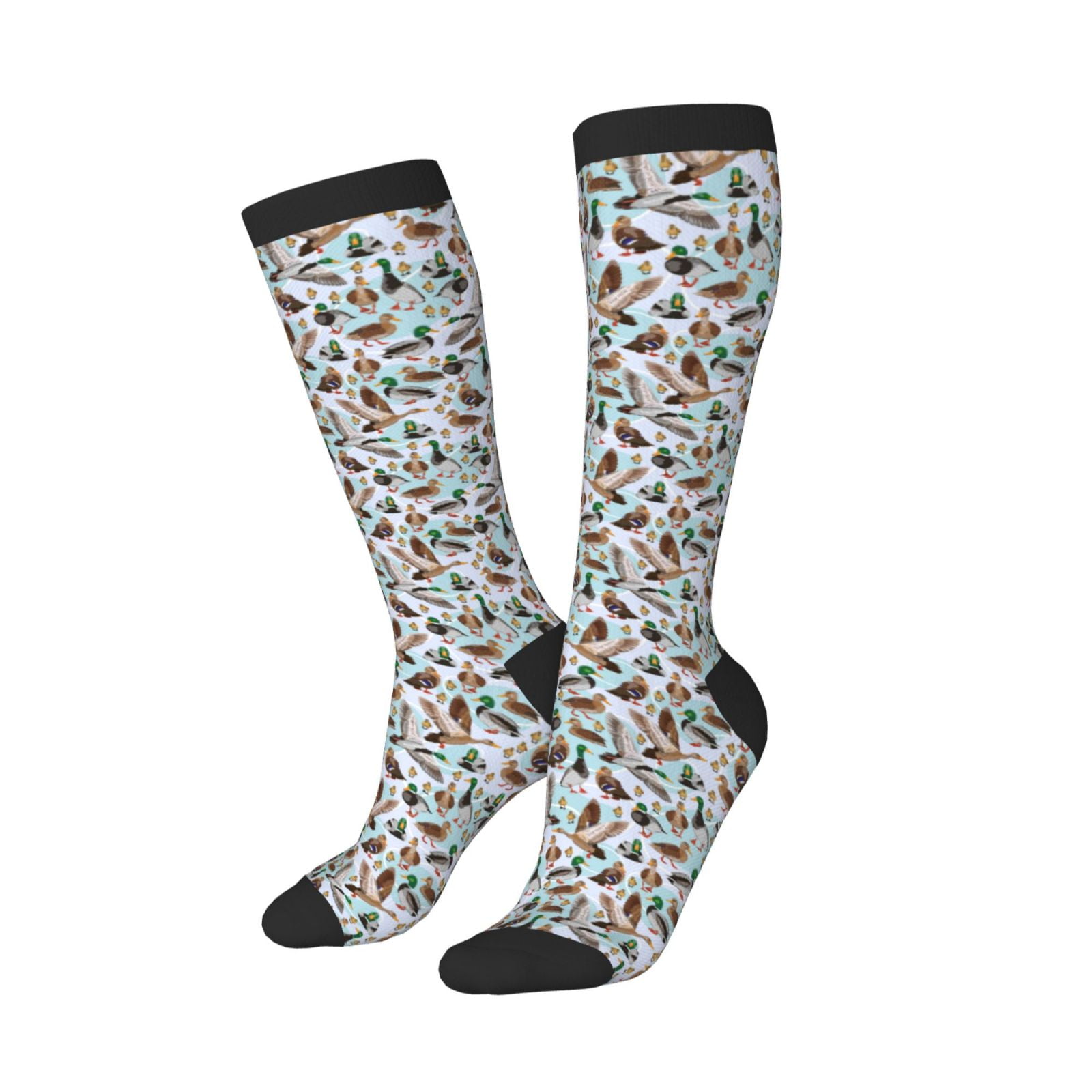 Athletic Socks Men Women - Mallard Ducks Wild Birds1 Knee High Socks ...