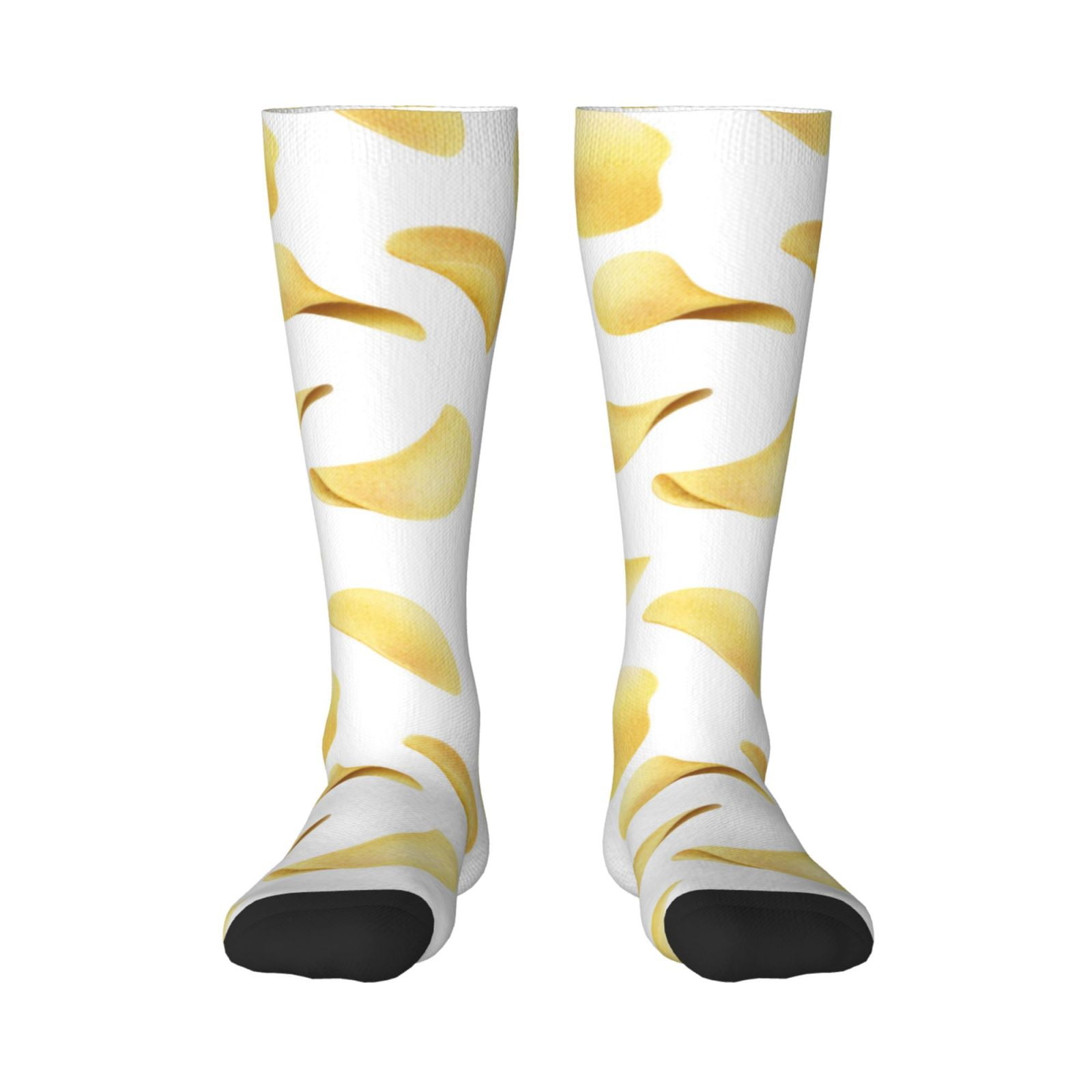 Athletic Socks Men Women， potato chips Knee High Socks, Calf Tube ...