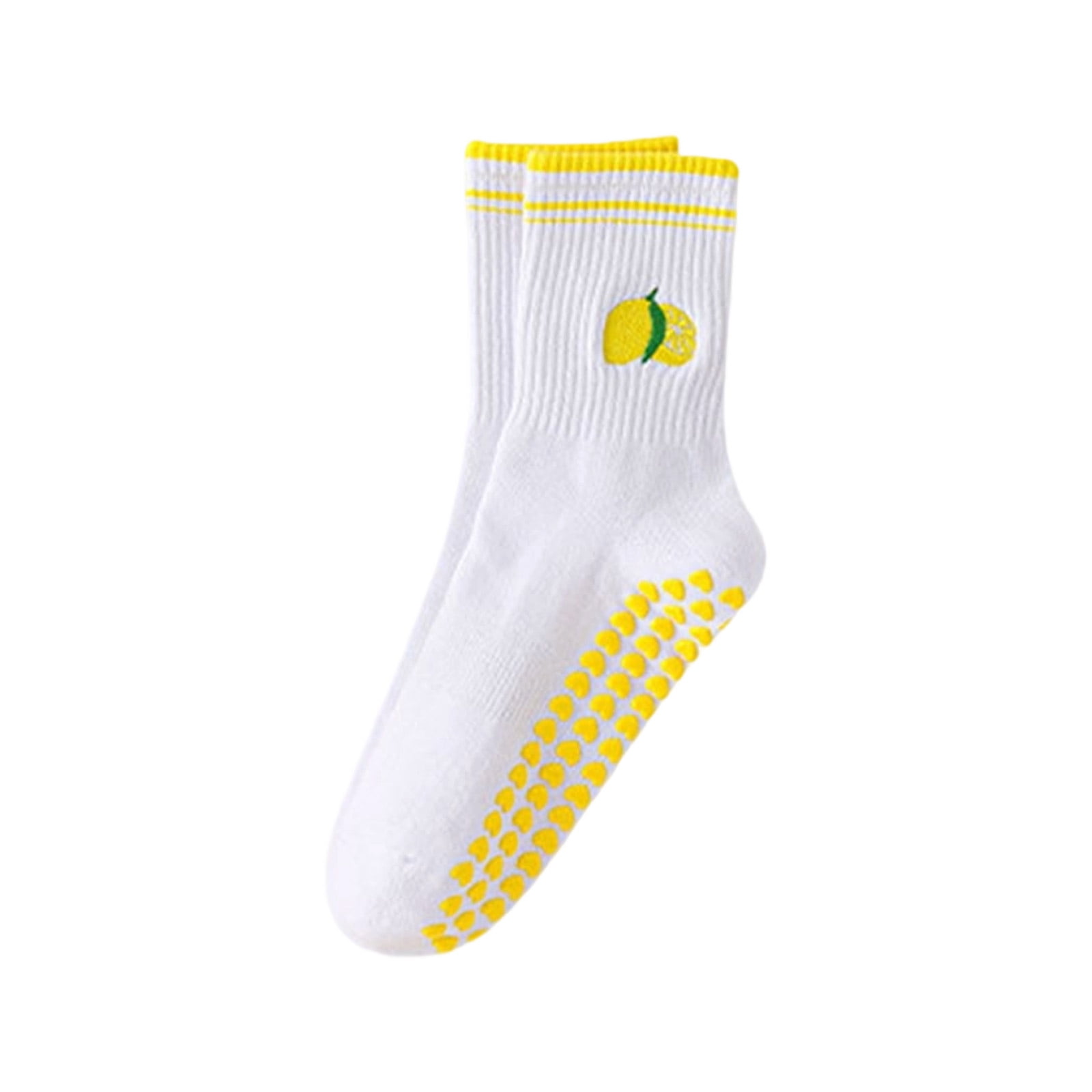Athletic Socks Slip Resistant Pilates Socks Silicone Grips Gym Workout ...