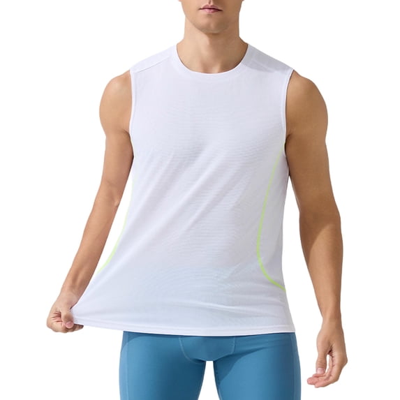 Athletic Solid Tank Tops For Men Summer Casual Gym Commute Errands ...