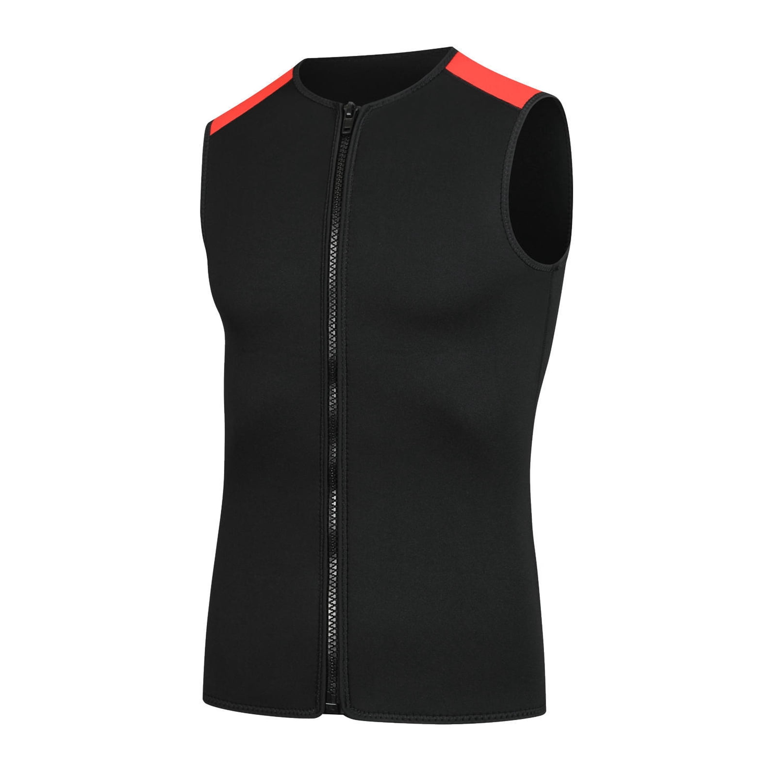 Athletic Swim Top 3mm Neoprene Thermal Vest, Unisex Sleeveless Zipper ...
