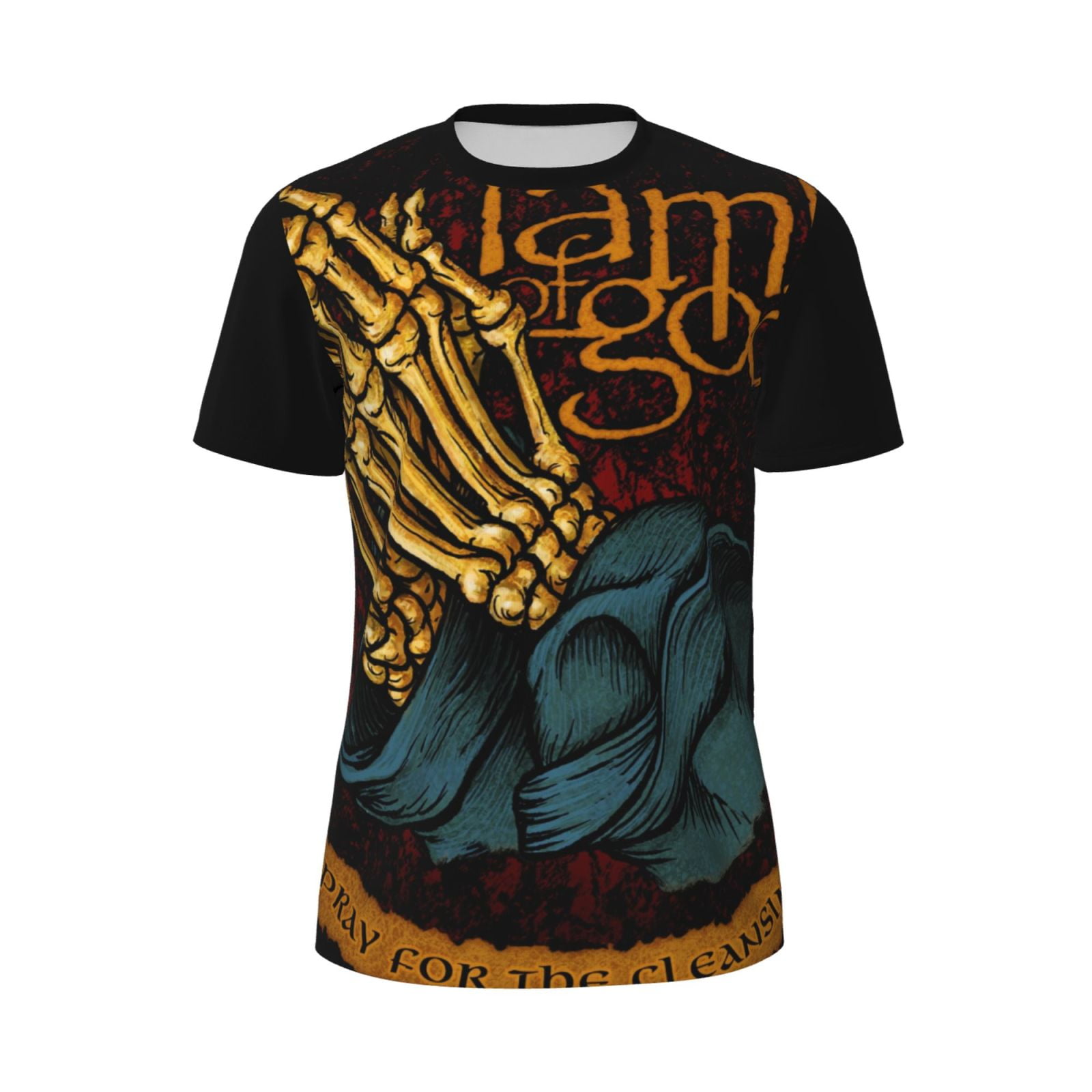 Athletic T-shirt for GOD Lamb tee ,Short sleeve Crew Neck garment for ...