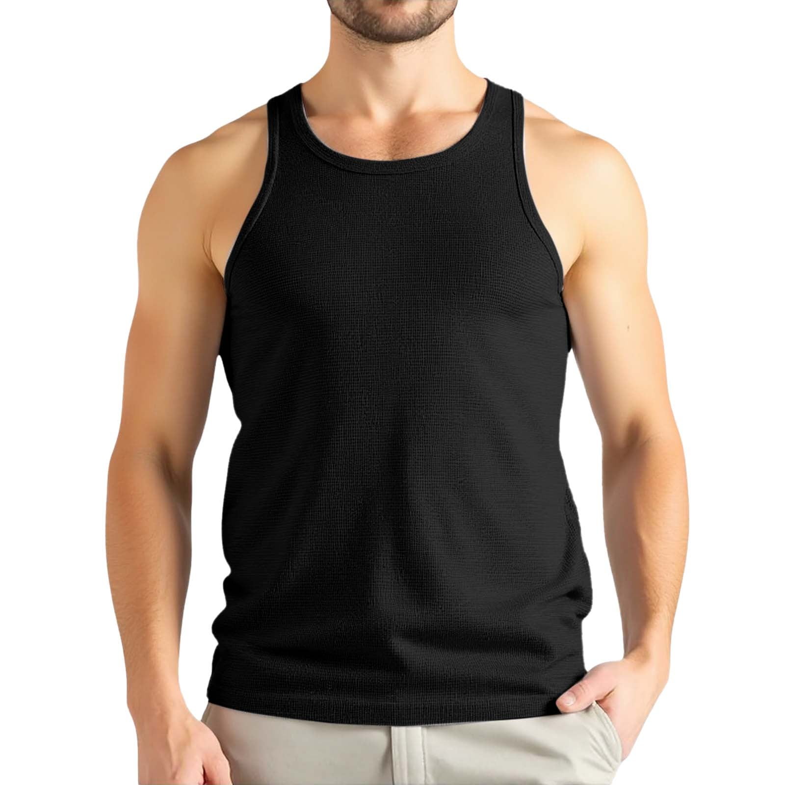 Athletic Tank Tops for Men Sleeveless Undershirts Stringer Tank Top ...