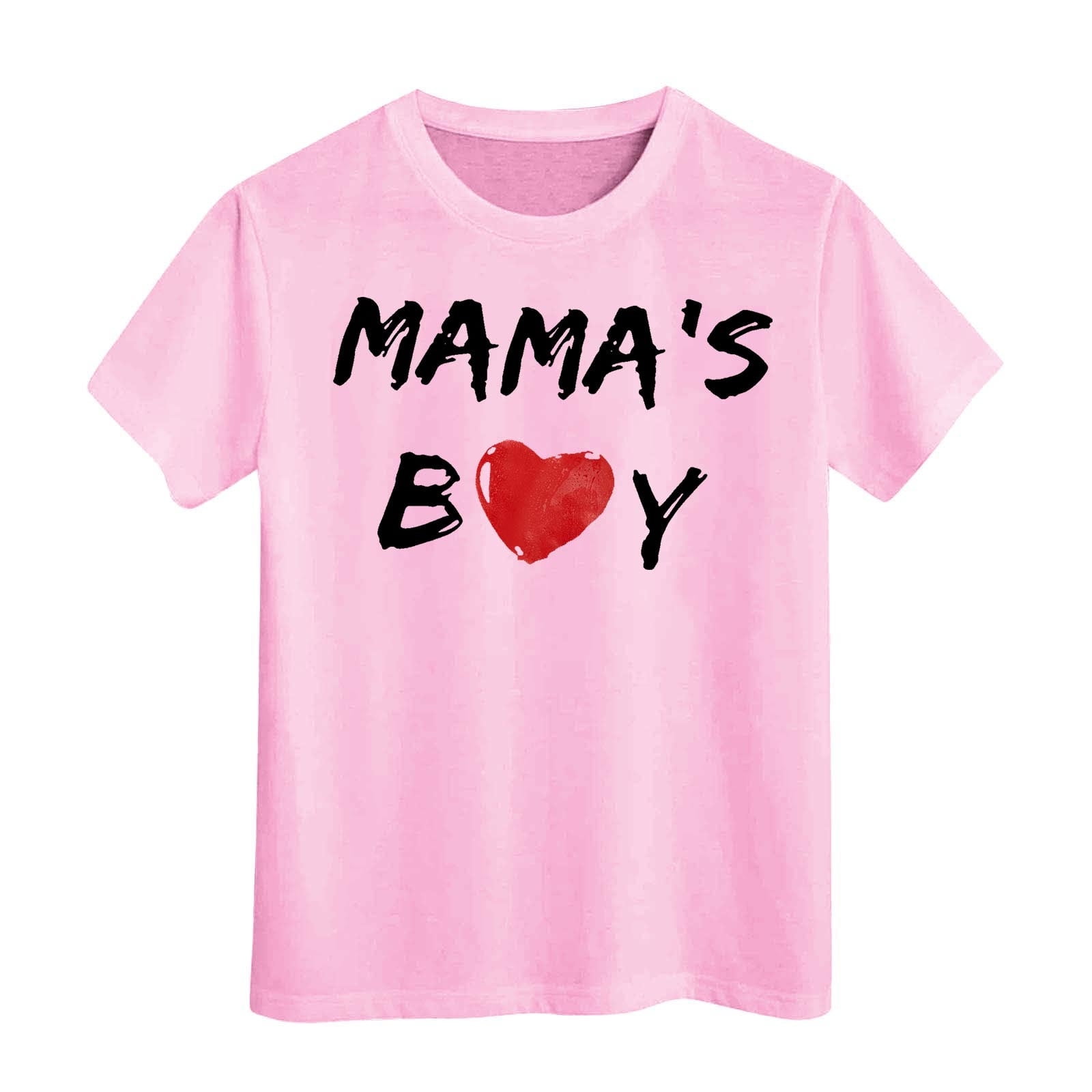 Athletic Thermal Boys Boys Long Sleeve Thermal MAMA'S BOY Toddler Boy ...