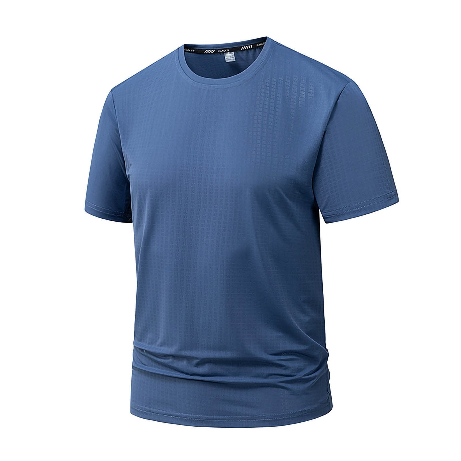 Athletic Tops for Men Summer Casual Breathable Running Tee Short Sleeve ...