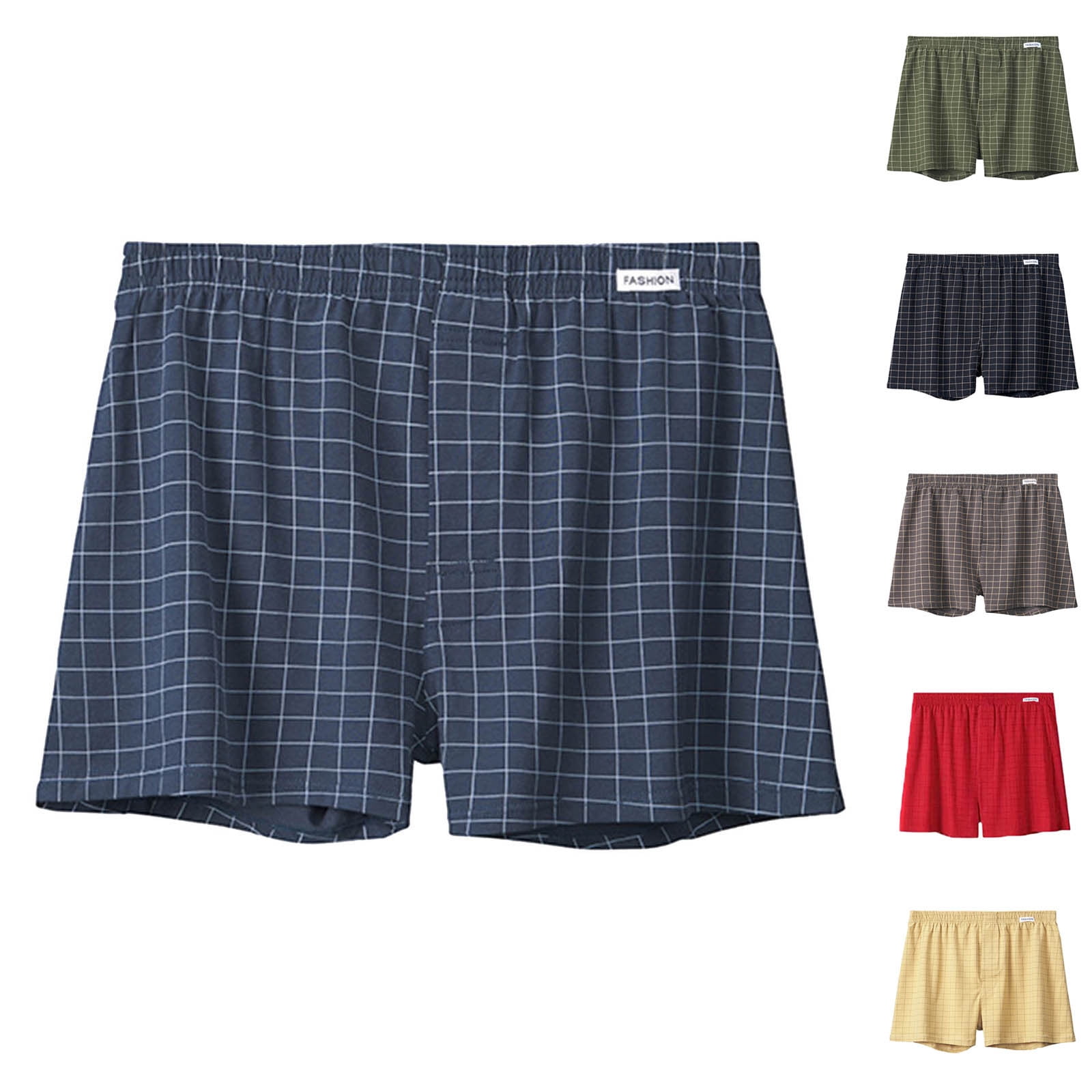 Athletic Underwear Men Solid Home Pants Boxers Shorts Loose Fit ...