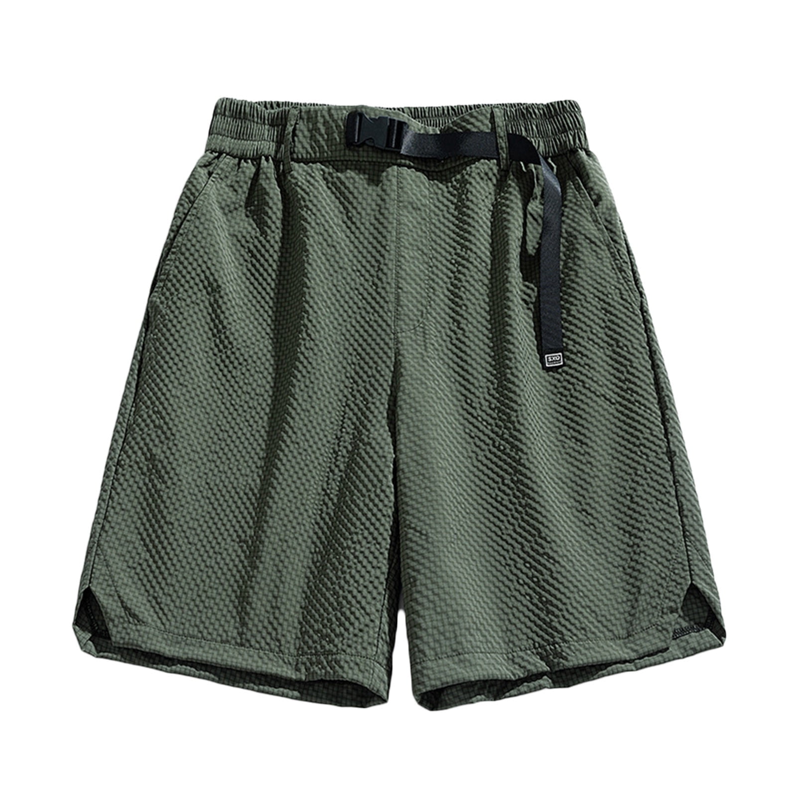 Athletic Work Mens Shorts with Pockets Drawstring Casual Solid Sports ...