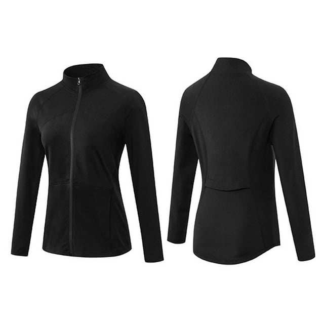 Athletic Workout Jackets for Women, Full Zip-Up Jacket for Running ...