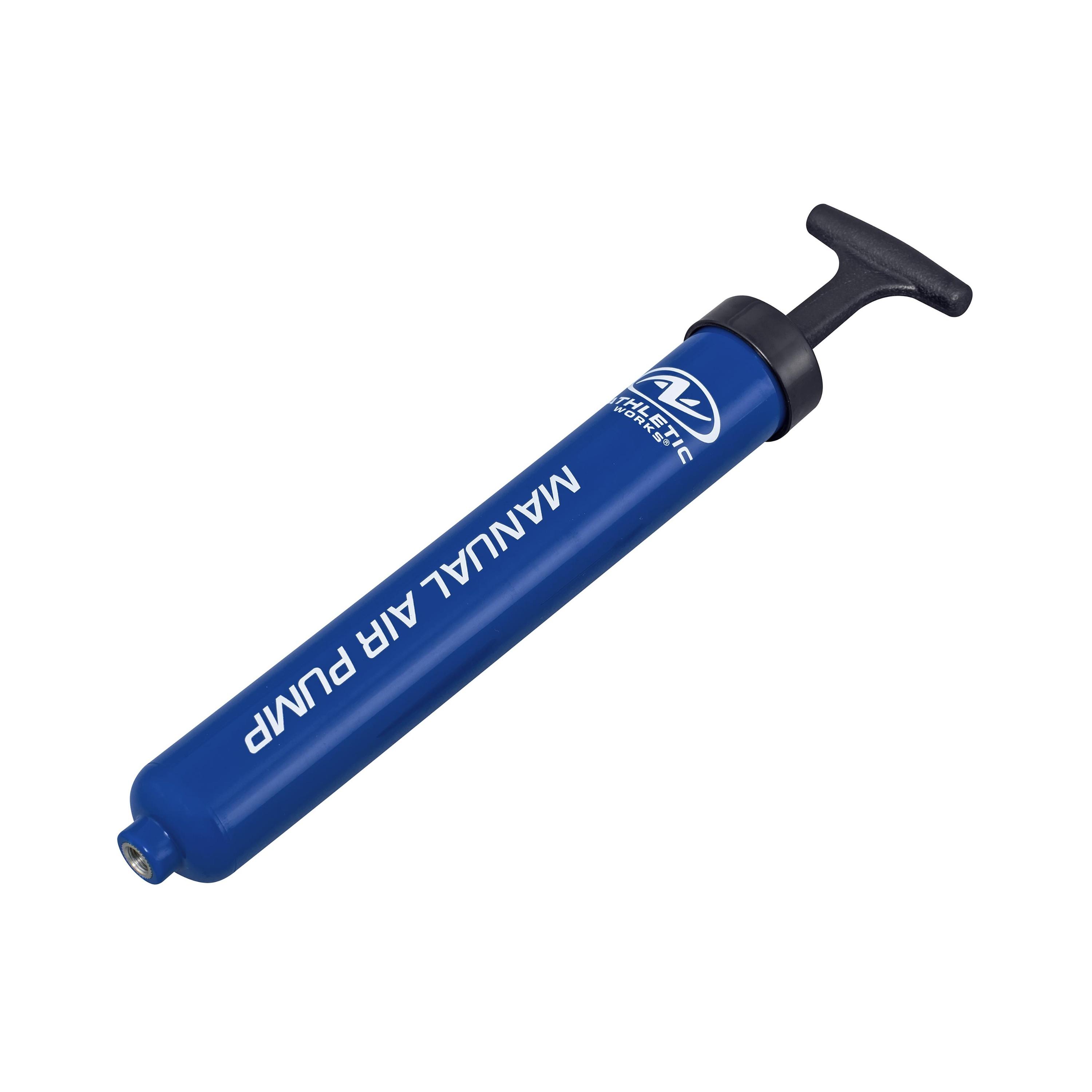 Athletic Works 12" Sport Manual Plastic Air Pump with Adapter, Blue ...