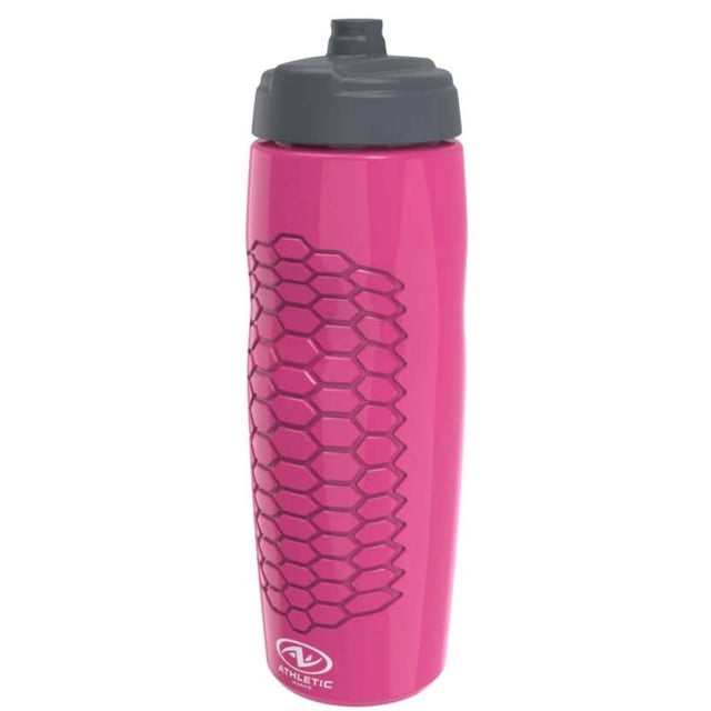 Athletic Works 24oz Reusable Squeezable Plastic Water Bottle with Valve ...