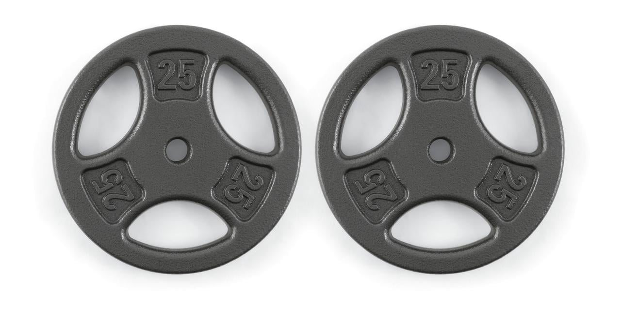 Athletic Works 50LB Cast Iron Standard Weight Plate Sets, 2piece Each ...