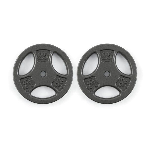 Athletic Works 50LB Cast Iron Standard Weight Plate Sets, 2piece Each ...