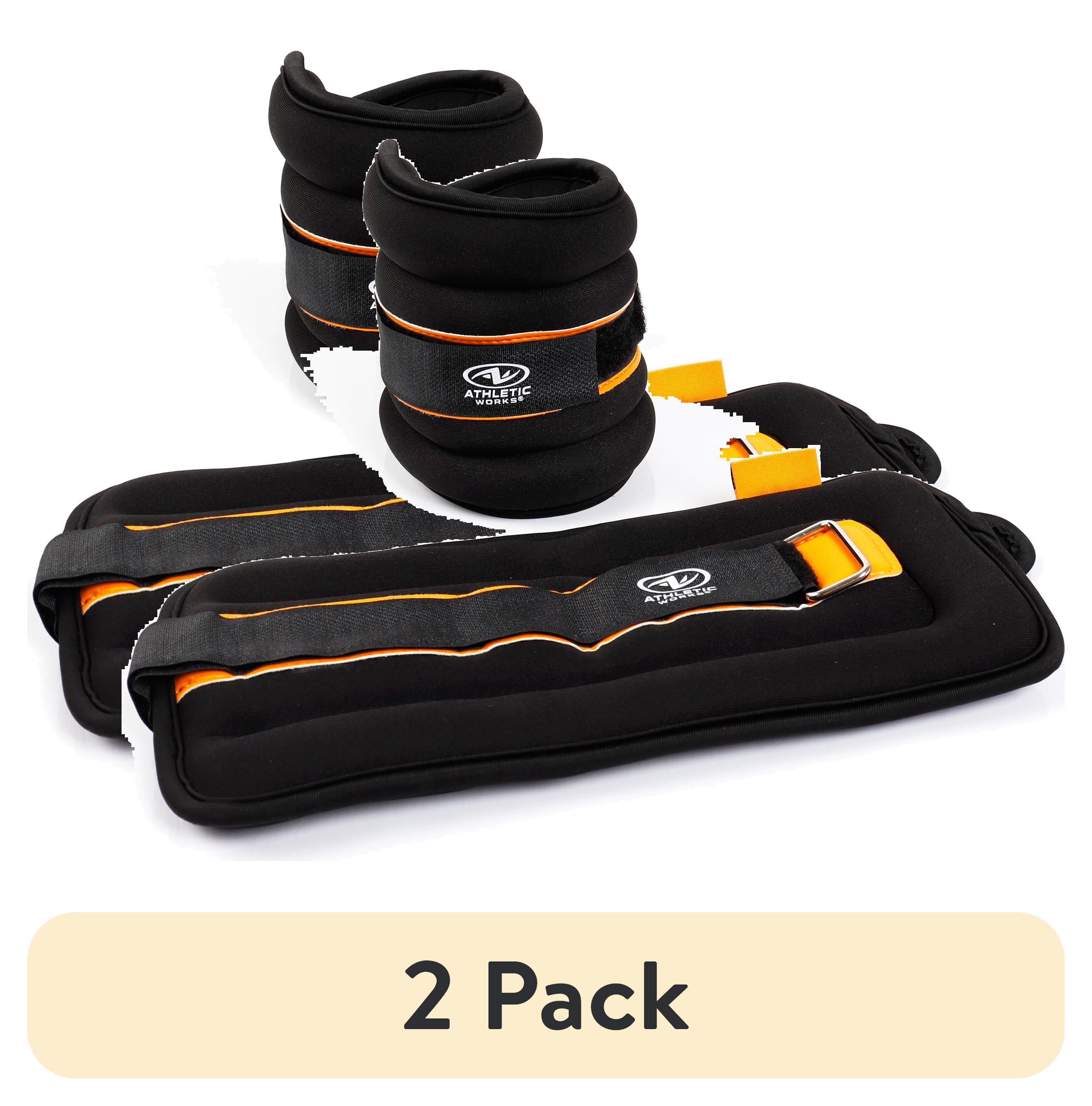 (2 pack) Athletic Works 5lb Pair Ankle & Wrist Weights (2pcs, Each One ...