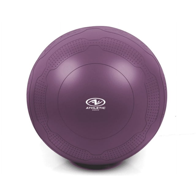 Athletic Works 65cm Yoga Ball Anti Burst Exercises Poses Embossed