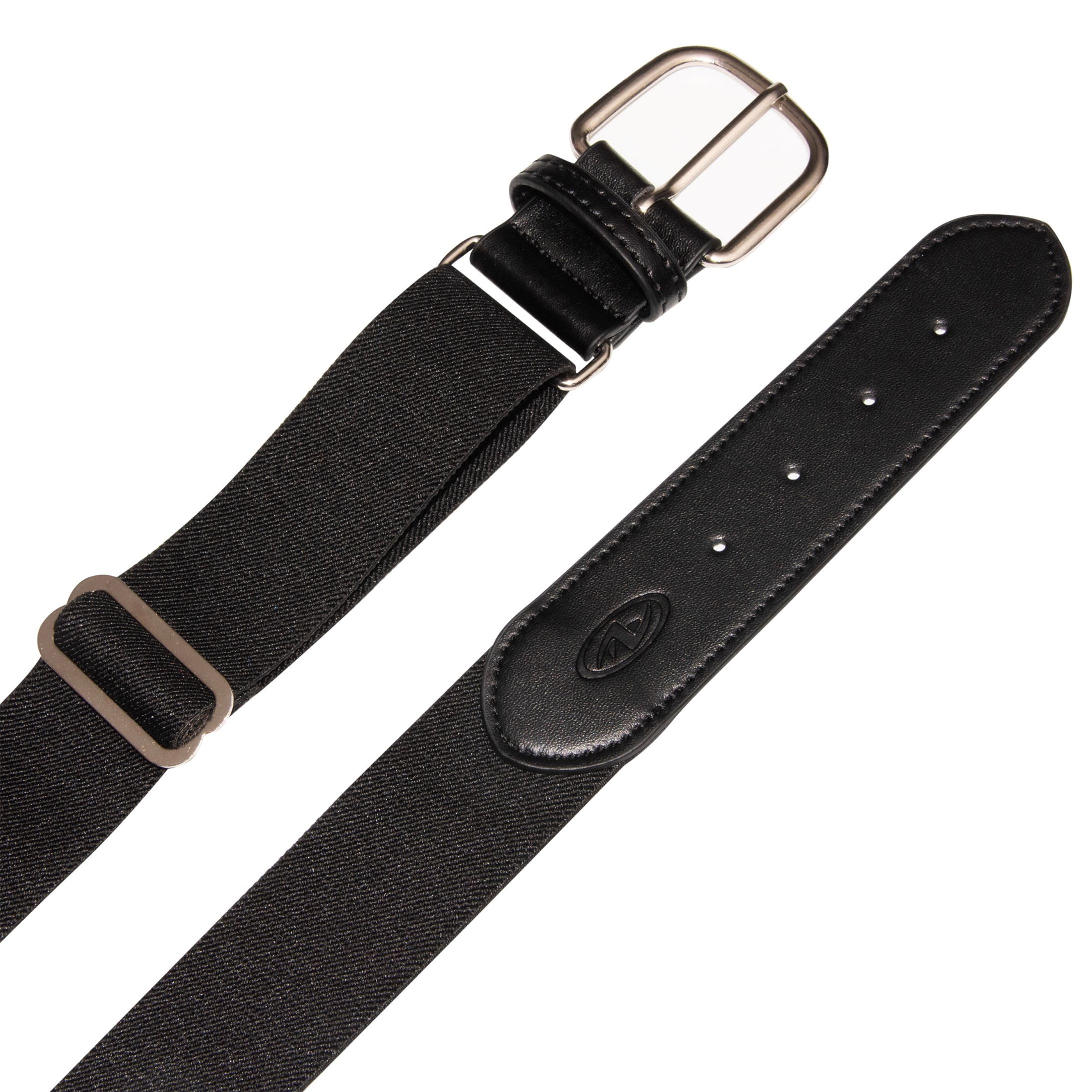Athletic Works Adult Baseball Softball Belt Black, Adjustable Elastic ...