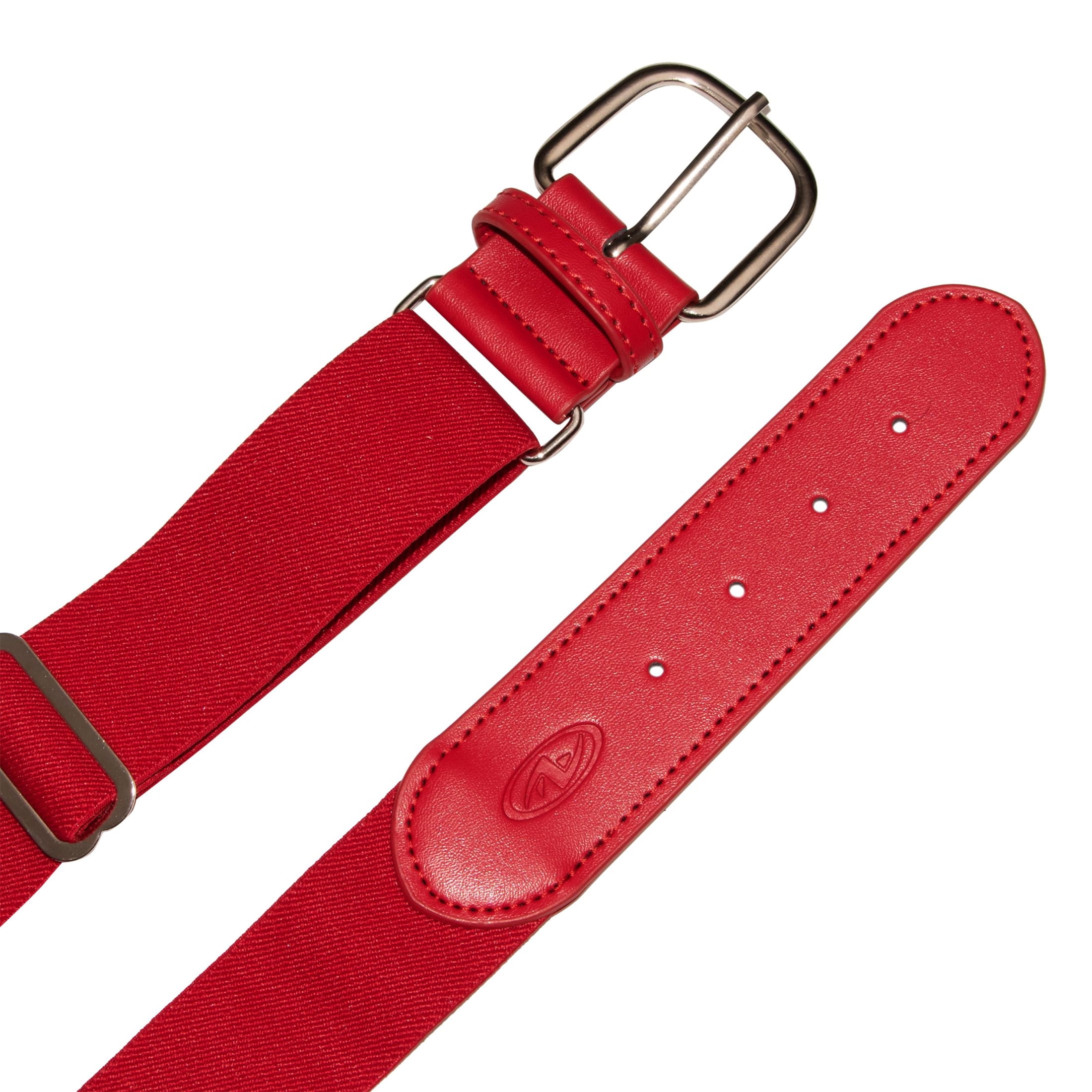 Athletic Works Adult Baseball Softball Belt Red, adjustable elastic ...