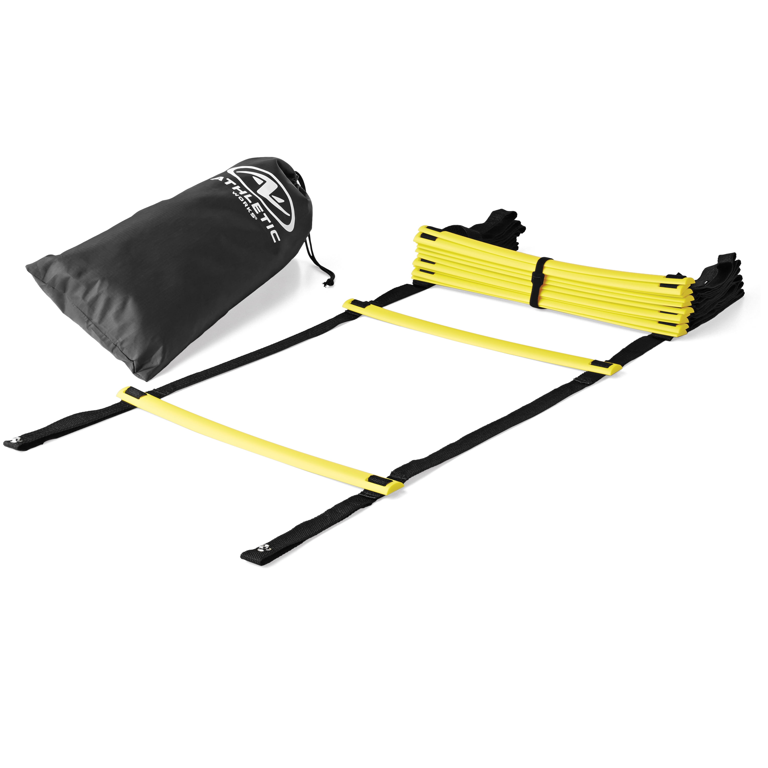 Athletic Works Agility Ladder, Footwork Speed Training, 12 Rungs ...