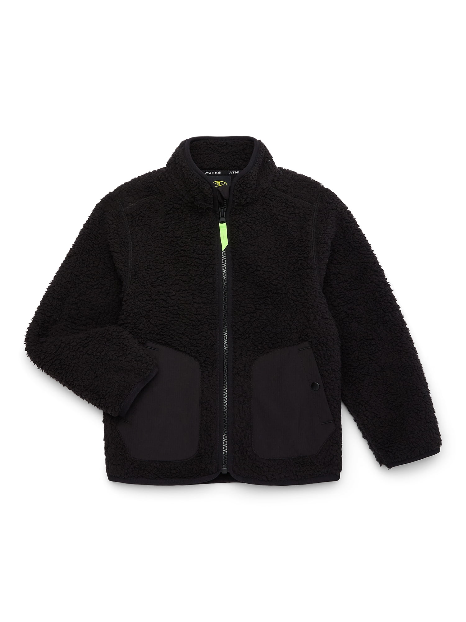 Athletic Works Boys Active Fleece Full-Zip Jacket - Walmart.com