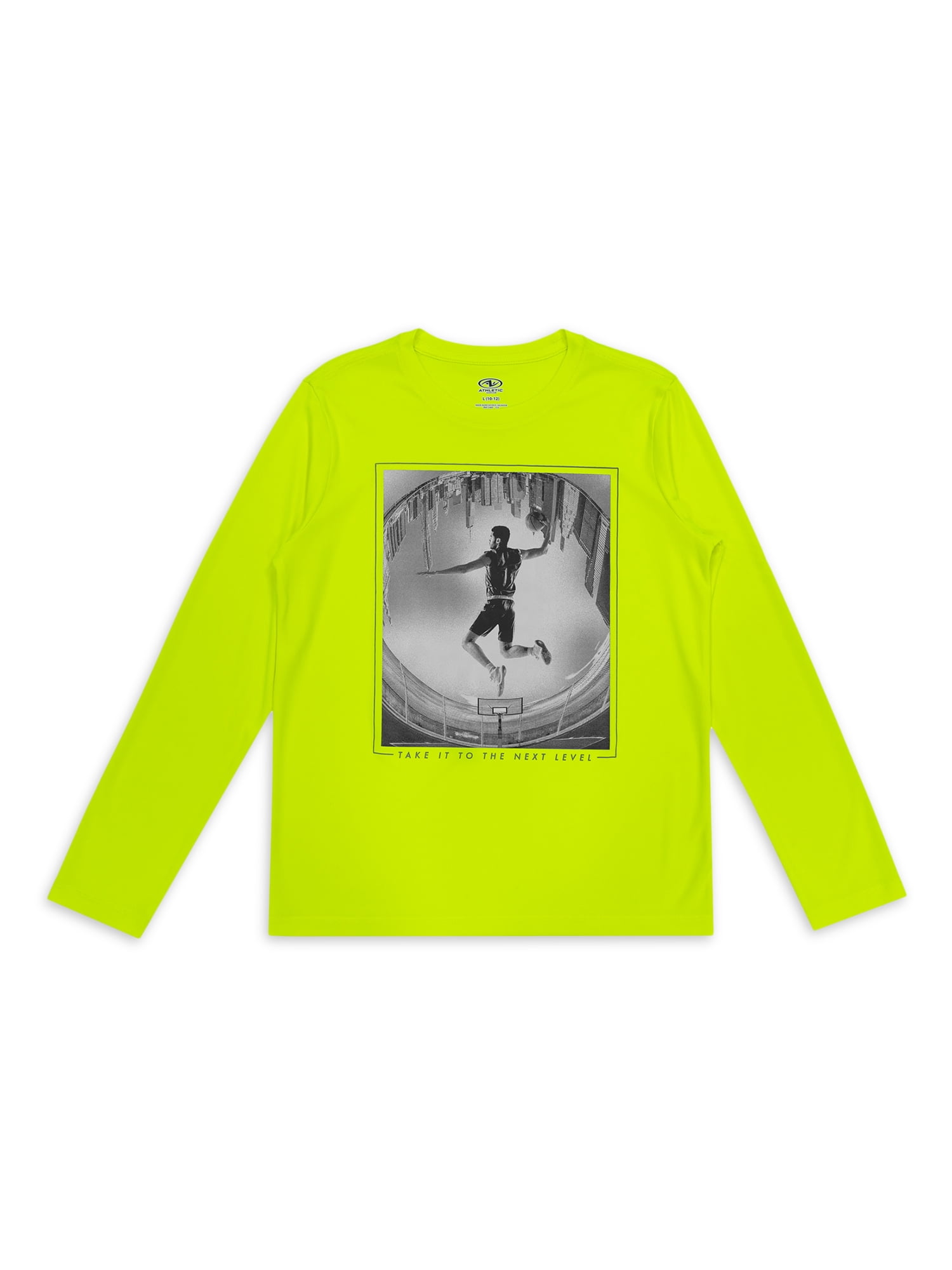 Athletic Works Long Sleeve Active Graphic T-Shirt - Walmart.com