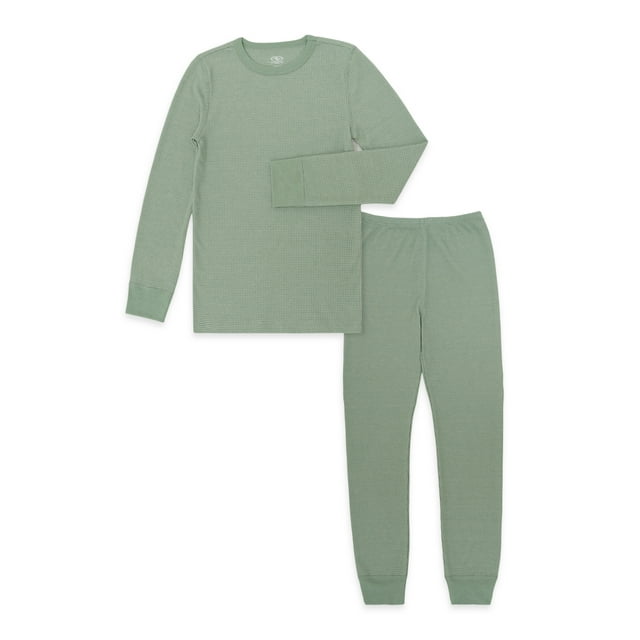 Athletic Works Boy's Waffle Thermal Top & Bottom Set, 2-Piece, Sizes XS ...