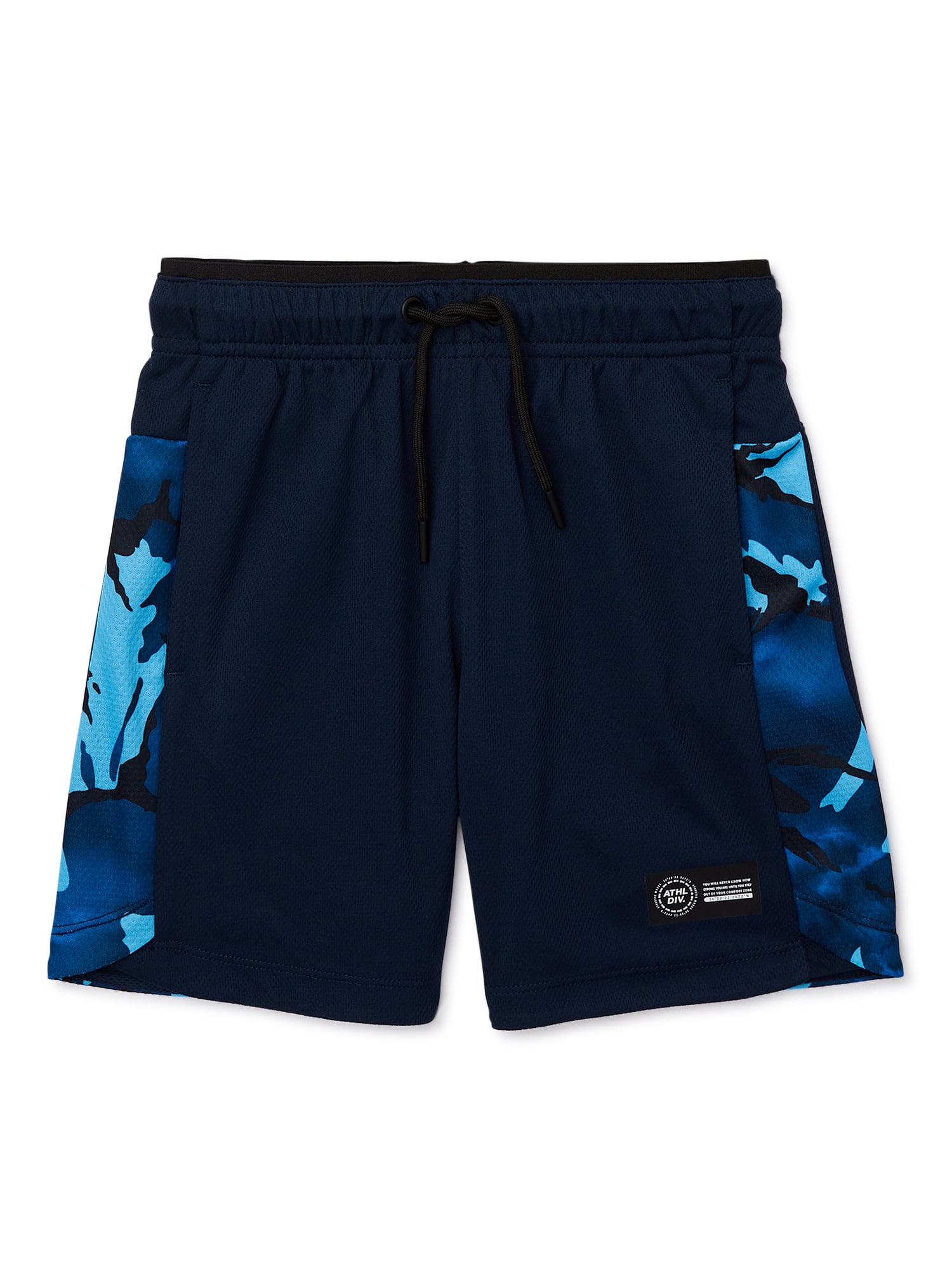 Athletic Works Boys Active Camo Shorts, Sizes 4-18 & Husky, DriWorks ...