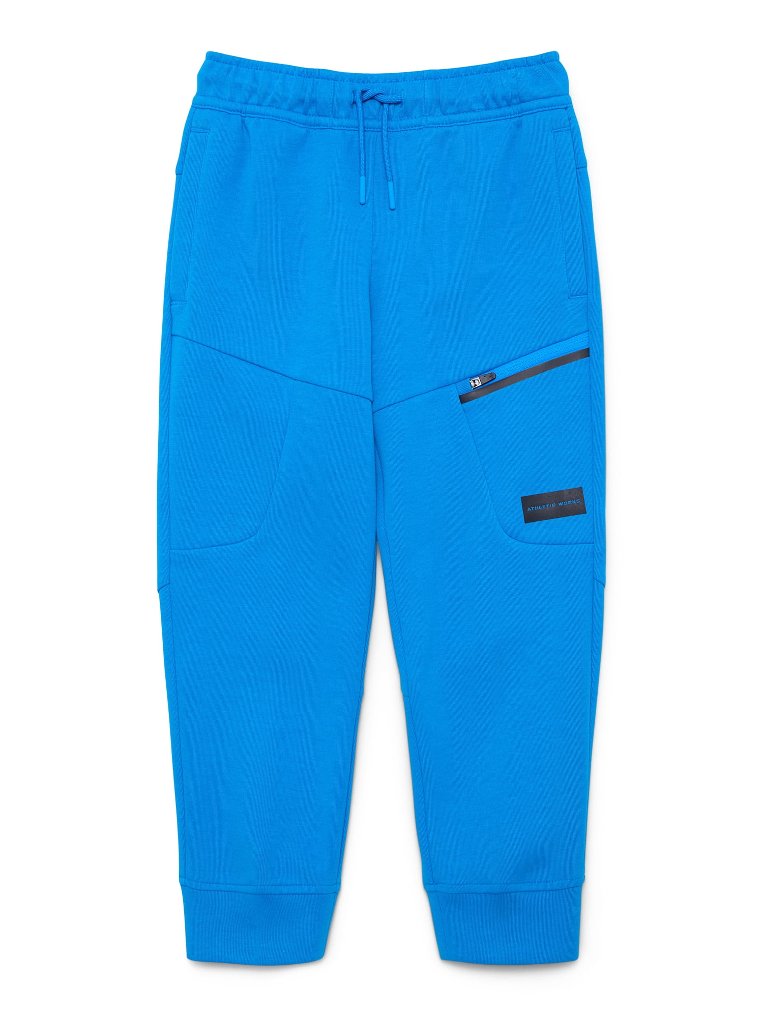 Athletic Works Boys Double Knit Jogger Pants, Sizes 4-18 & Husky ...