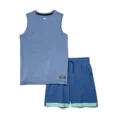 Athletic Works Boys Active Elevated Tank Top and Woven Shorts Set, 2 ...