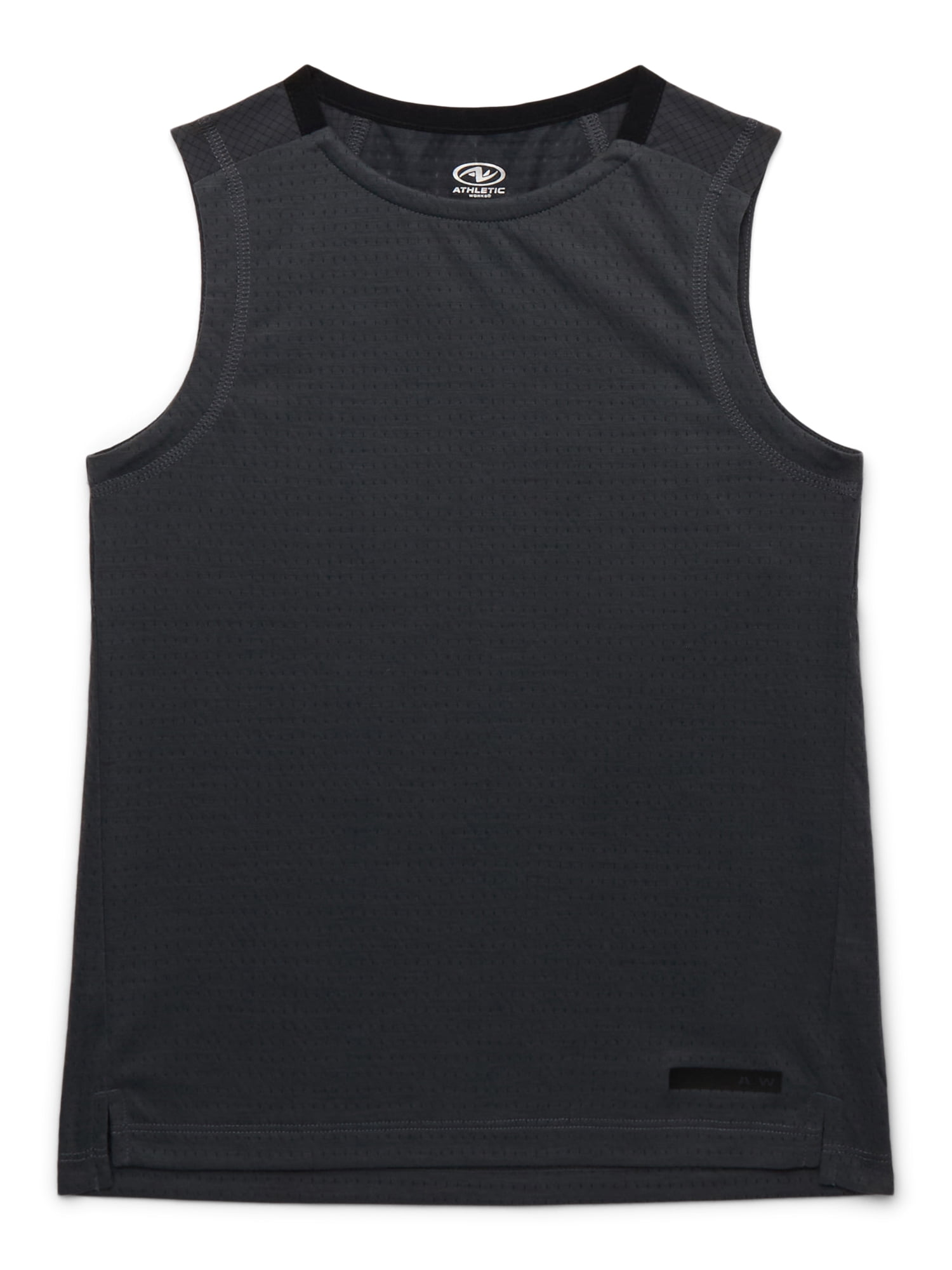 Athletic Works Boys Active Muscle Tank Top, Size 4-18 Husky, Moisture ...