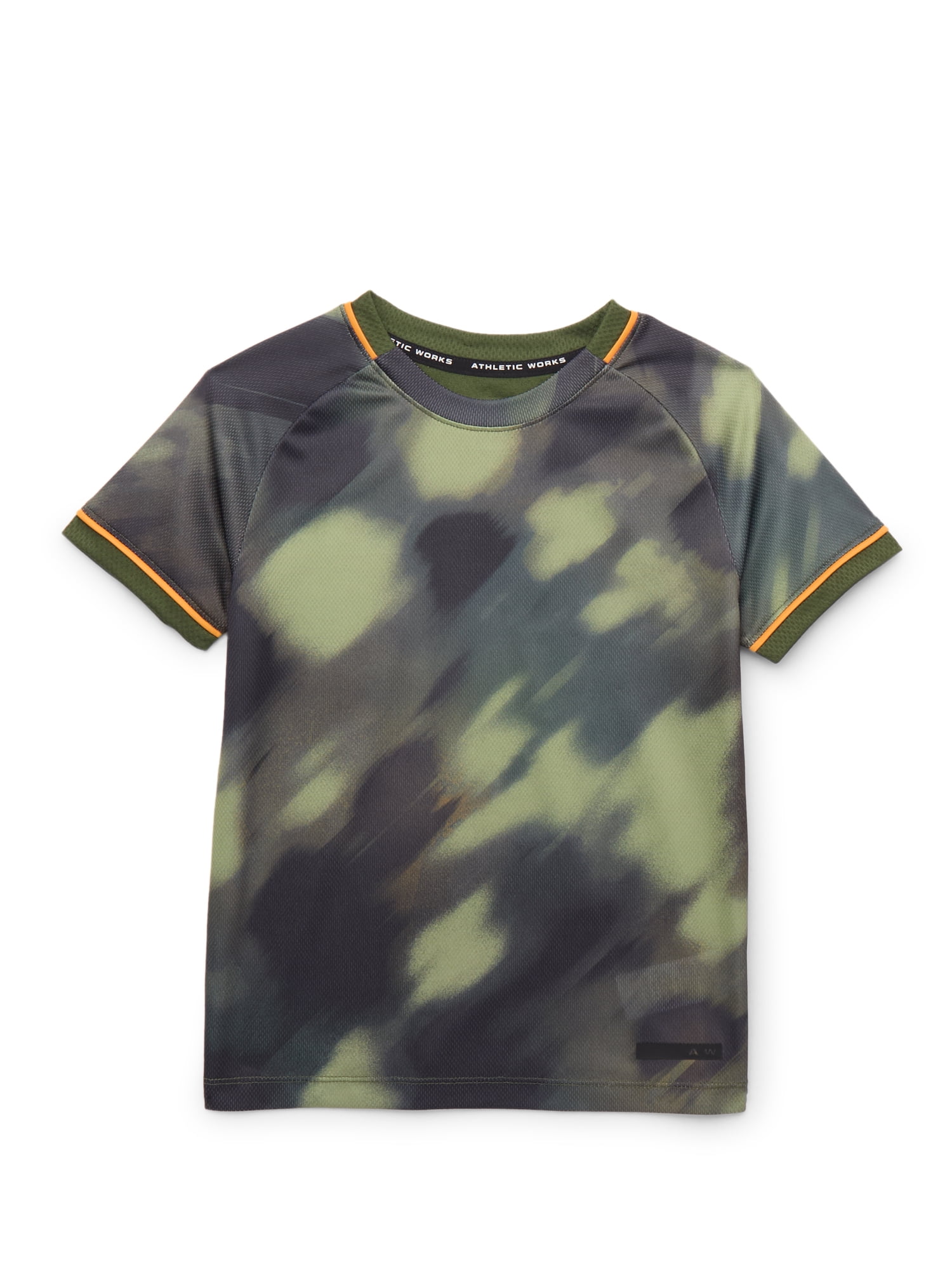 Athletic Works Boys Printed Active Tee with Short Sleeves, Sizes 4-16 ...