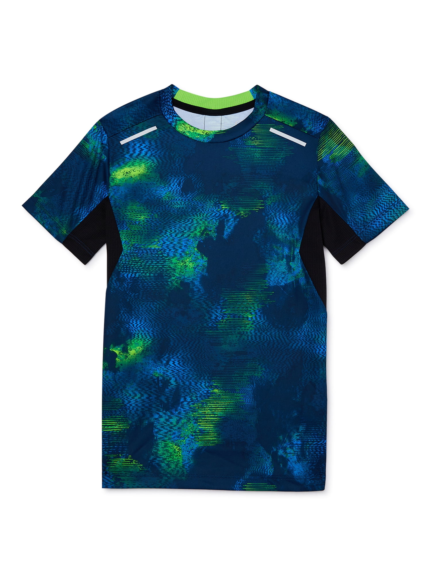 Athletic Works Boys Active Short Sleeve Printed Tee, Sizes 4-18 & Husky ...