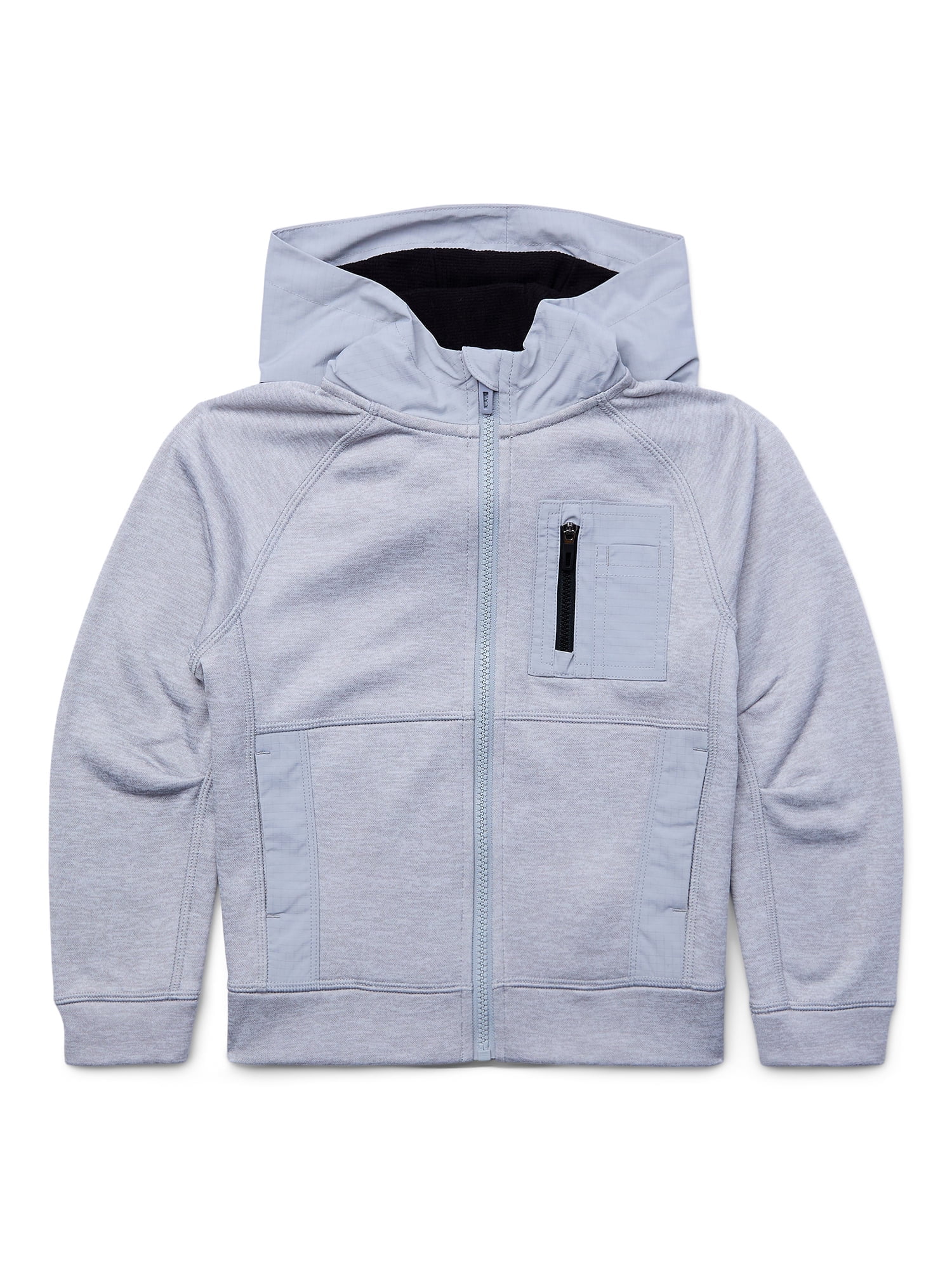 Athletic Works Boys Active Tech Fleece Full-Zip Jacket, Sizes 4-18 ...
