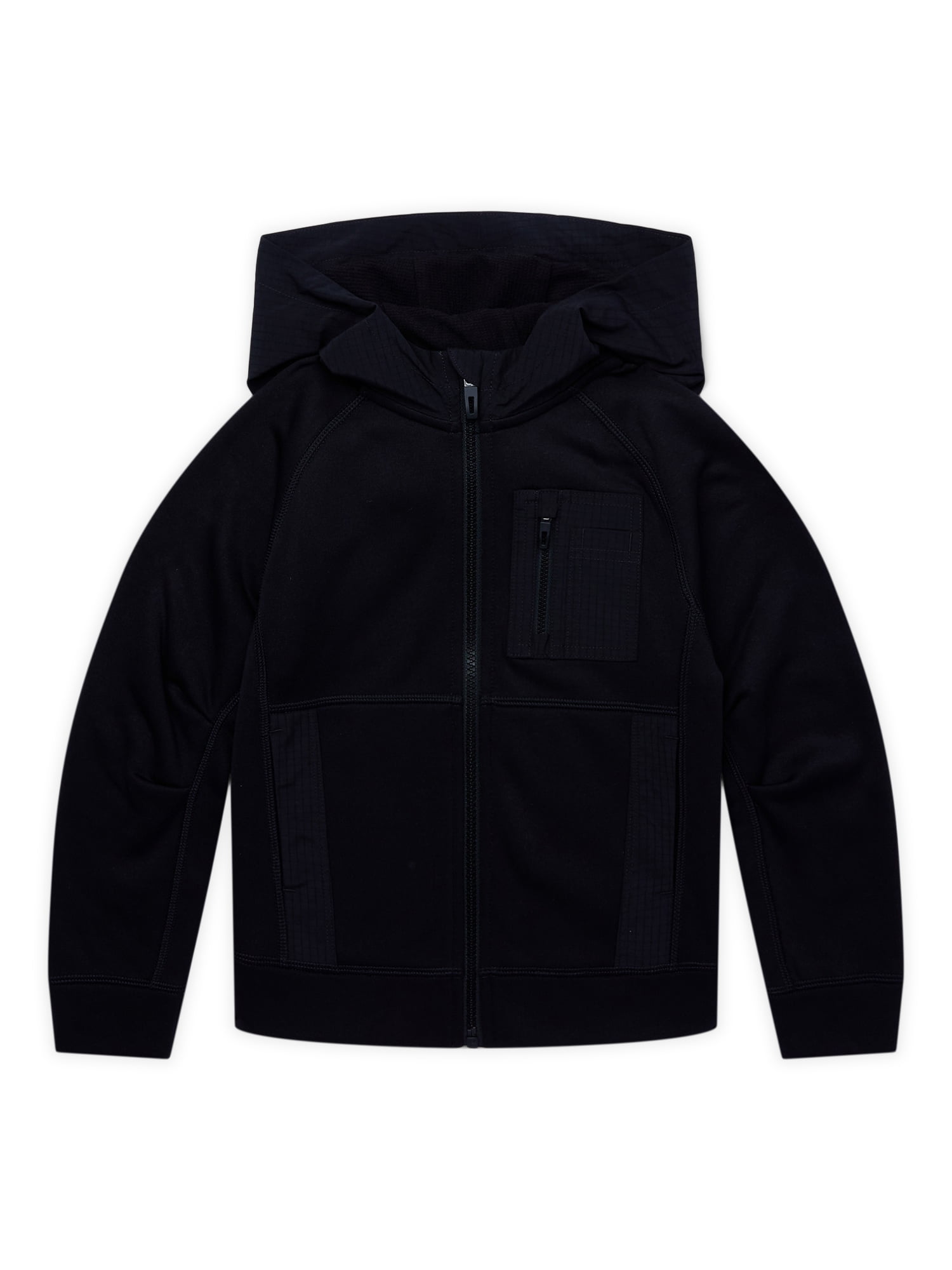 Athletic Works Boys Active Tech Fleece Full-Zip Jacket, Sizes 4-18 ...
