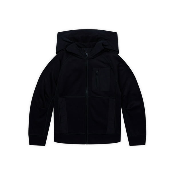 Athletic Works Boys Active Tech Fleece Full-Zip Jacket, Sizes 4-18 ...