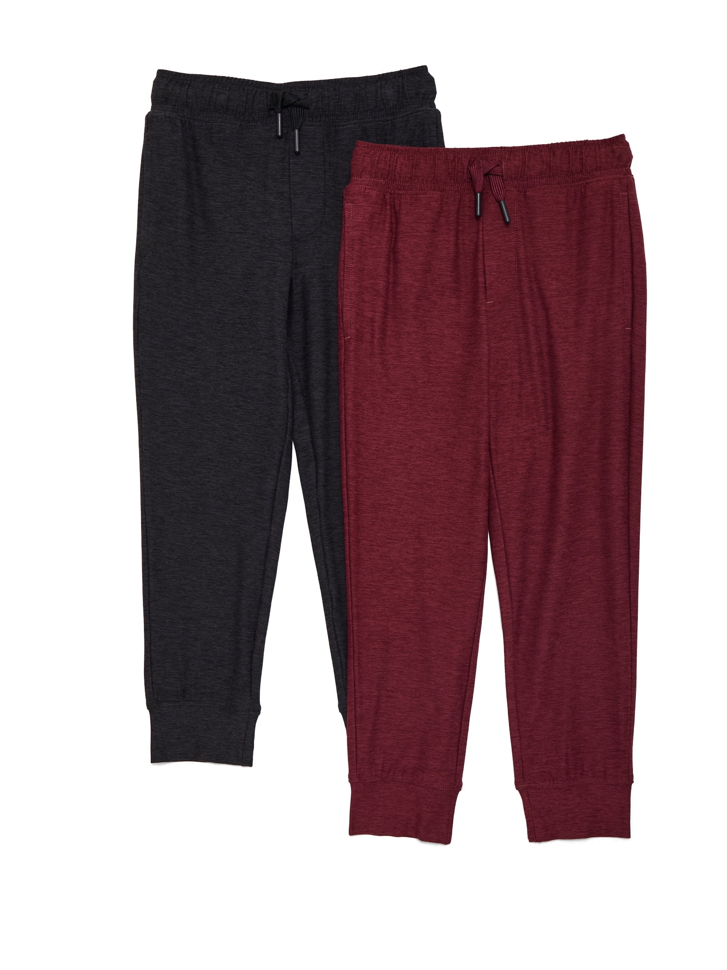 Athletic Works Boys ButterCore Joggers, 2-Pack, Sizes 4-18 - Walmart.com