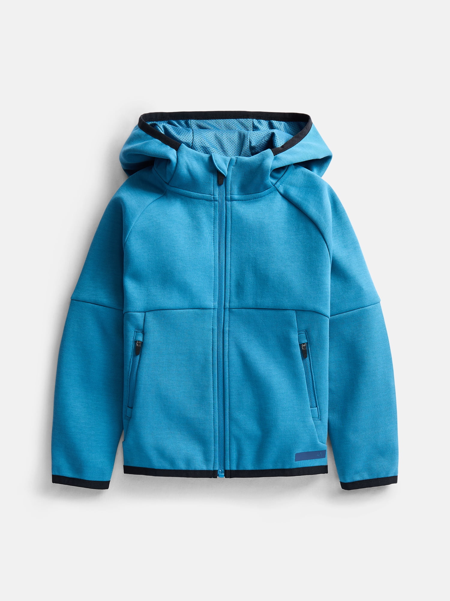 Athletic Works Boys' Double Knit Zip Front Jacket with Hood, Sizes 4-18 ...