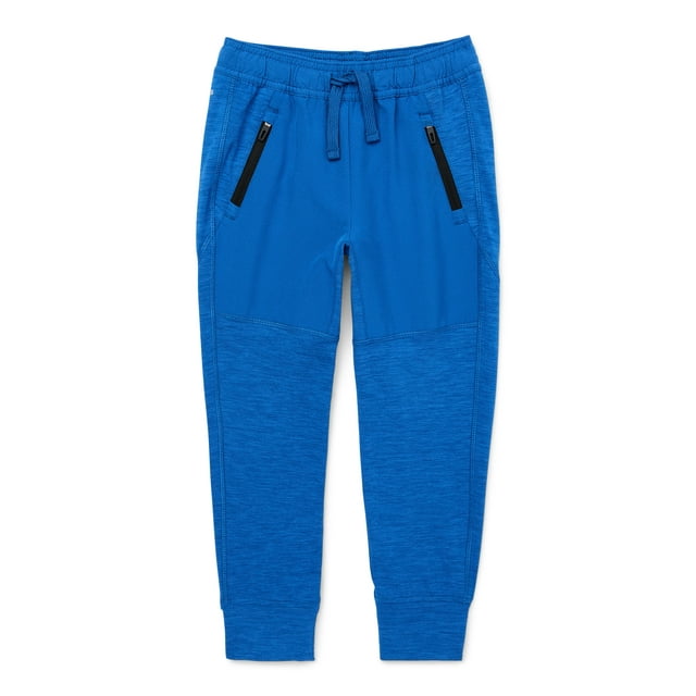 Athletic Works Boys Mixed Media Active Sweatpants, Sizes 4-18 - Walmart.com