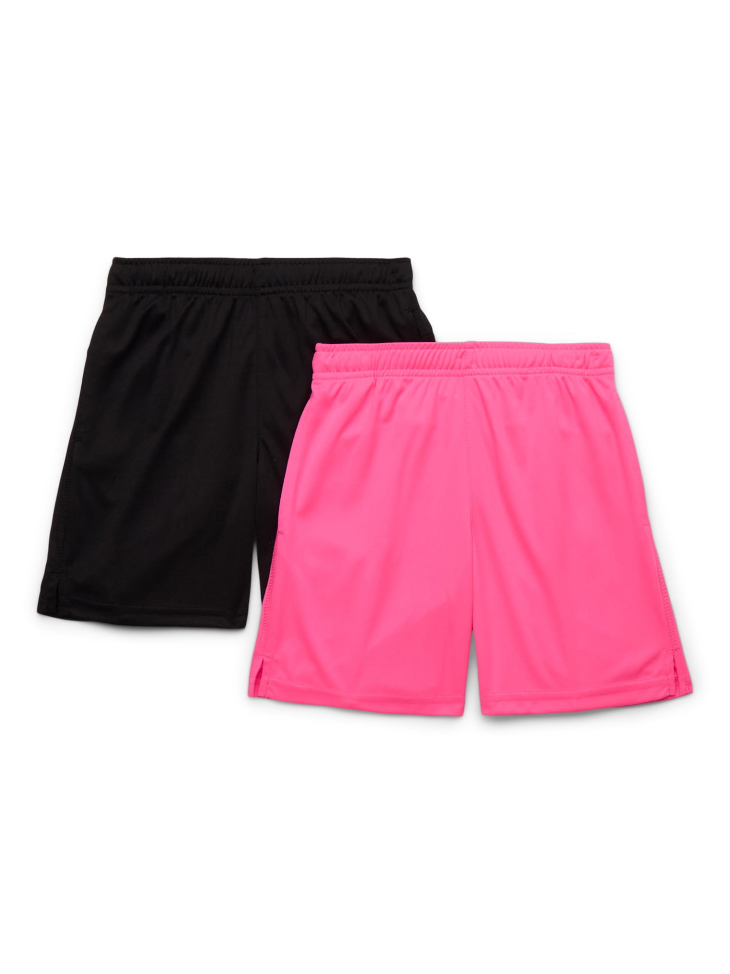 Athletic Works Boys Performance Shorts, 2-Pack, Sizes 4-18 & Husky ...