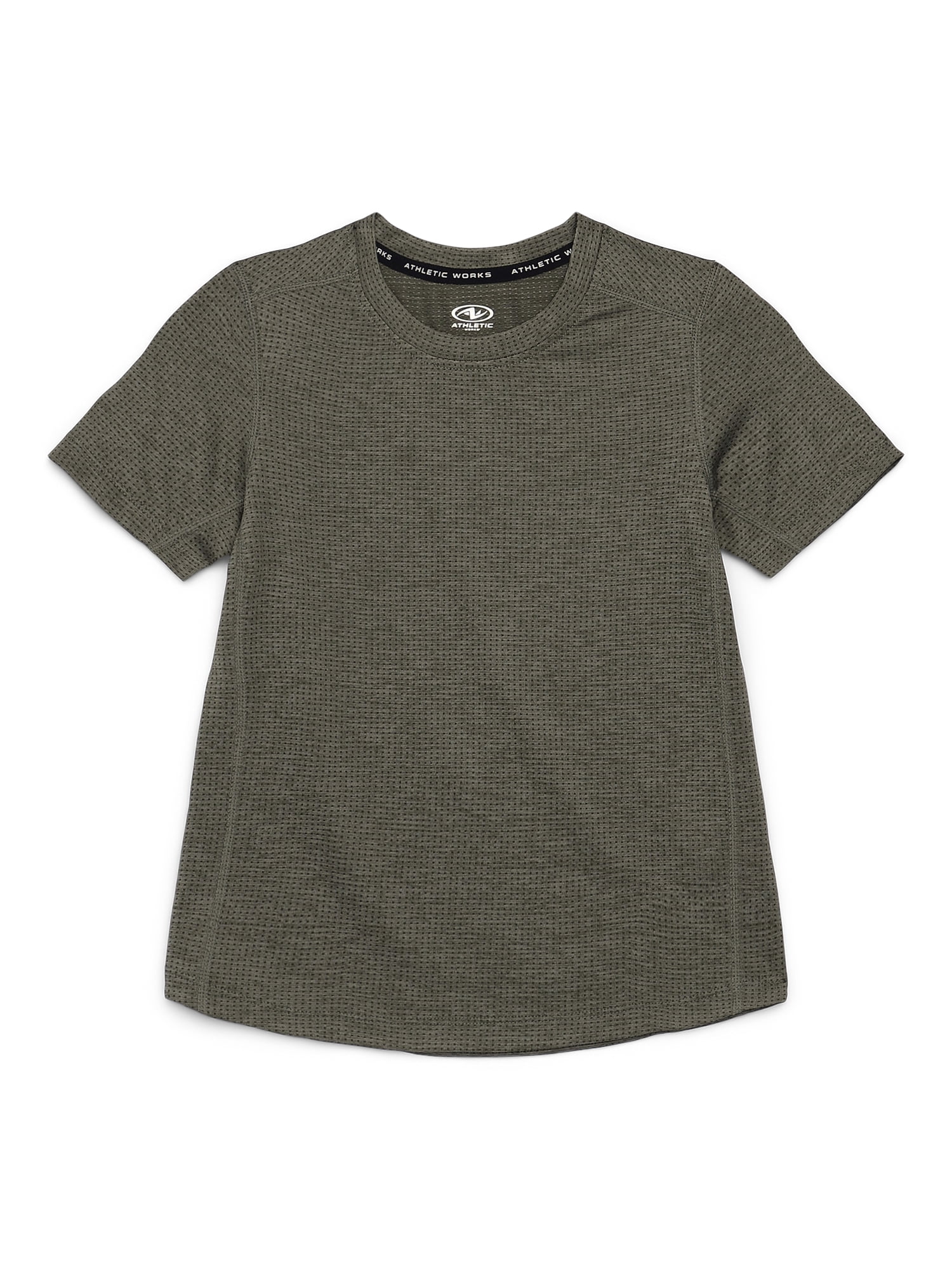 Athletic Works Boys Outdoor Active Tee with Short Sleeves, Sizes 4-18 ...