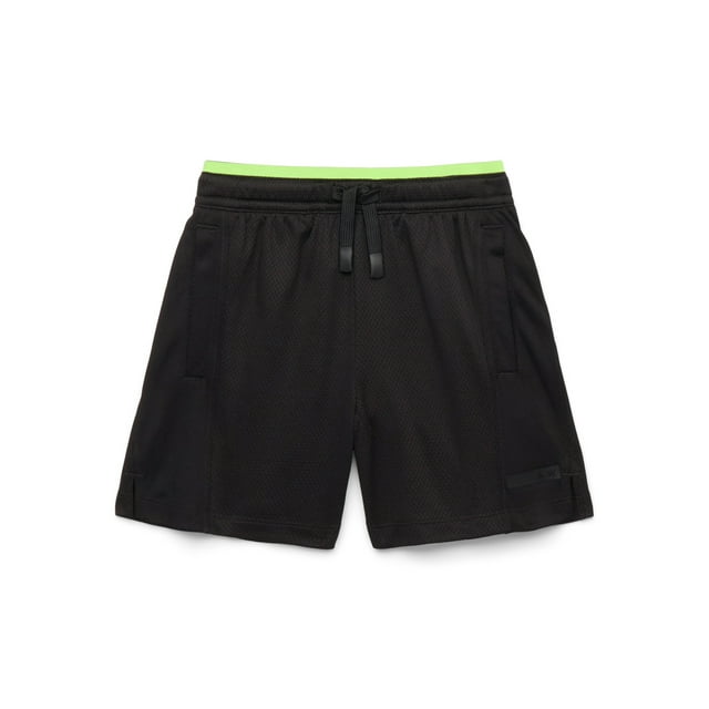 Athletic Works Boys Performance Shorts, Sizes 4-18 & Husky, Moisture ...
