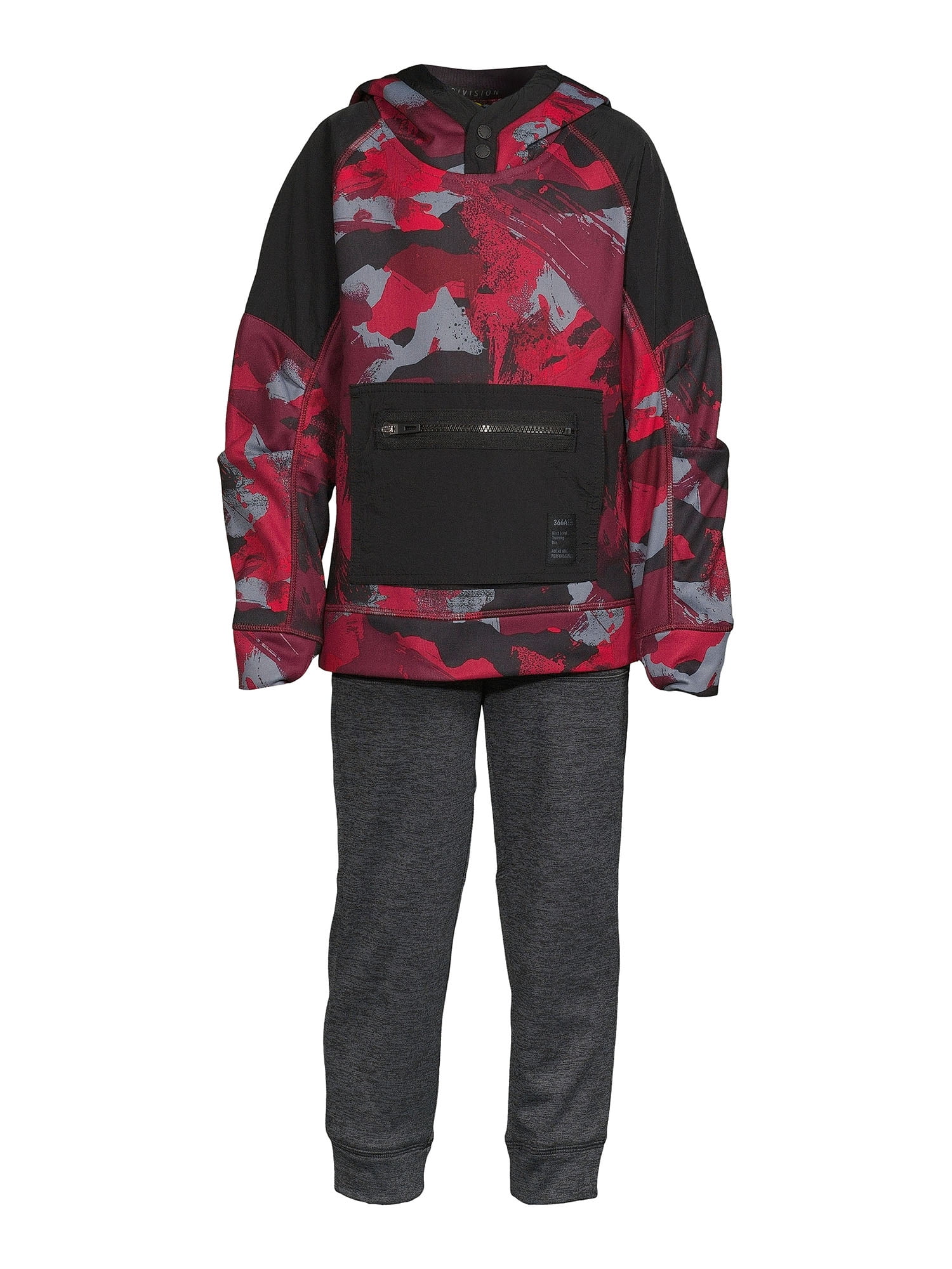 Athletic Works Boys Tech Fleece Hoodie and Joggers Set, 2-Piece, Sizes ...