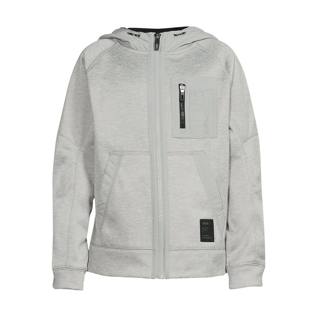 Athletic Works Boys Tech Fleece Zip Jacket, Sizes 4-18 & Husky ...